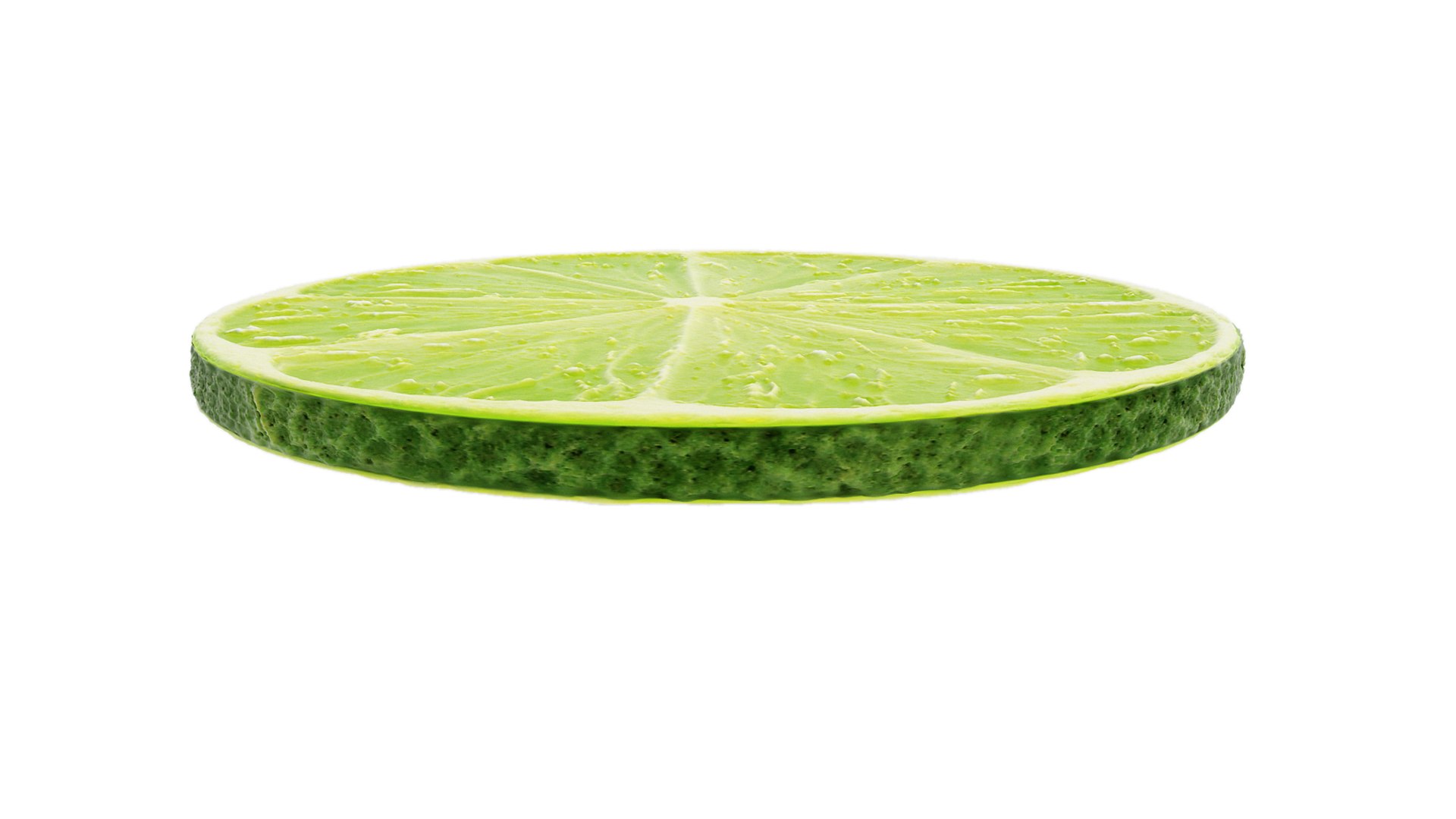 Lime Round Slice 2 3D Model - TurboSquid 1878778
