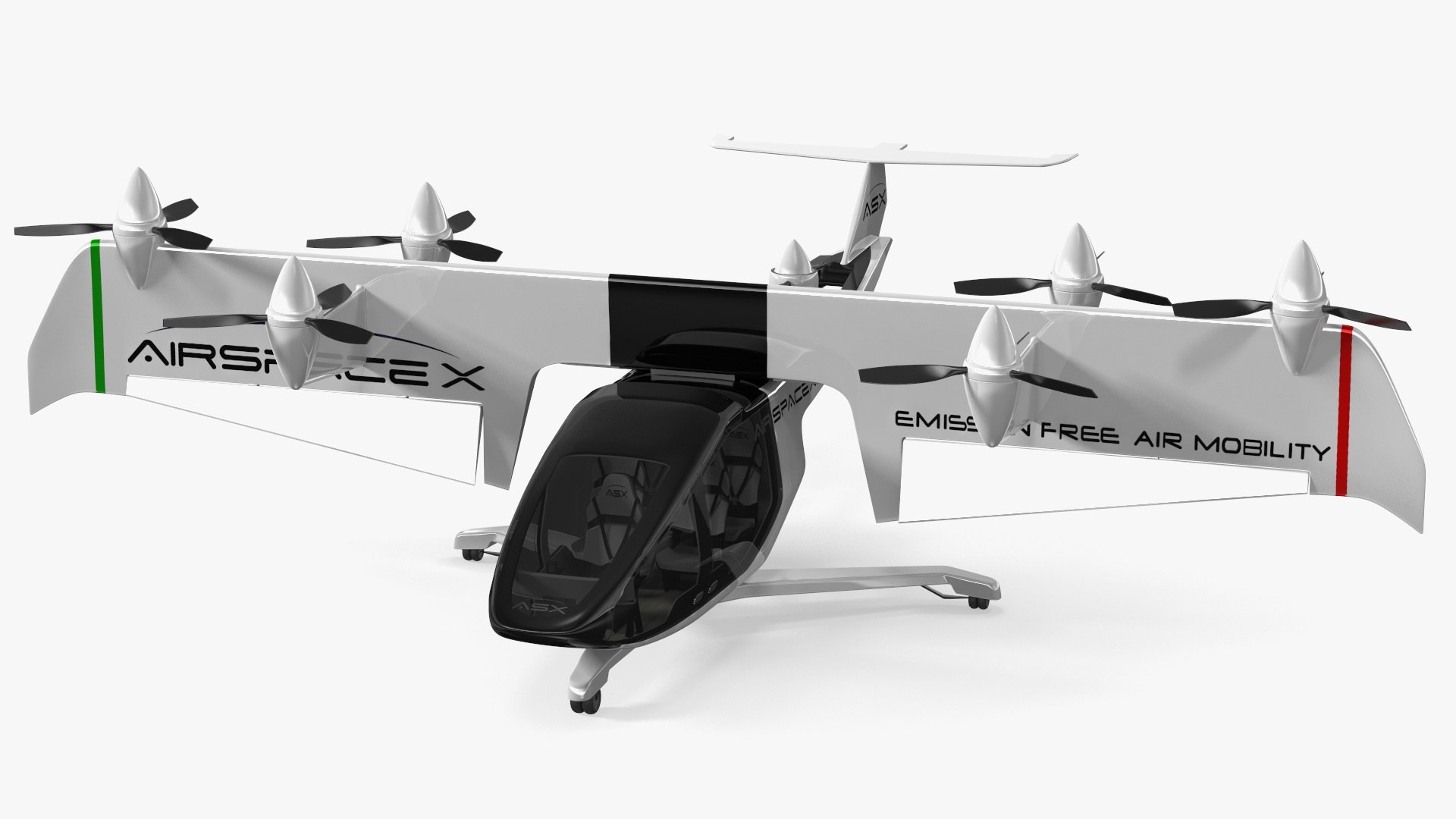 MOBi-One V1 ASX Aircraft Rigged 3D model - TurboSquid 2003836