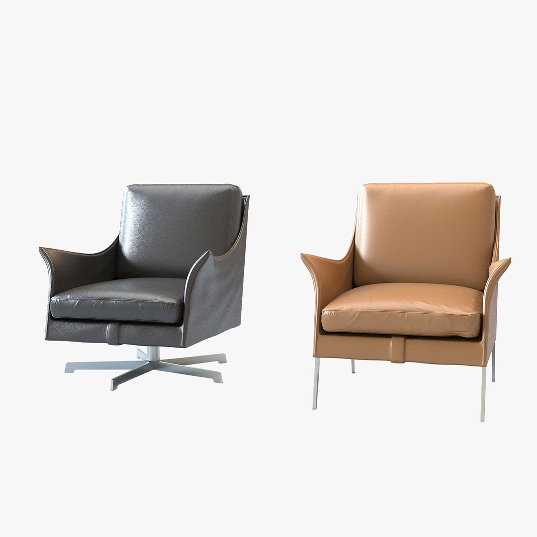 3D Boss Lounge Chair by Flexform model - TurboSquid 2127589
