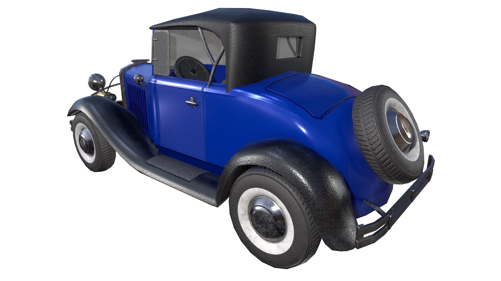 Vintage Police Cars Model - TurboSquid 1470848