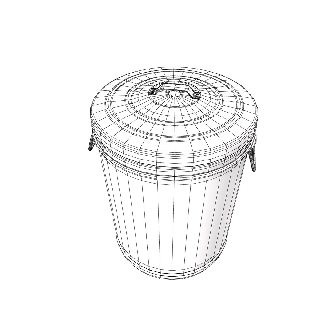 Dustbin Barrel 3d Max