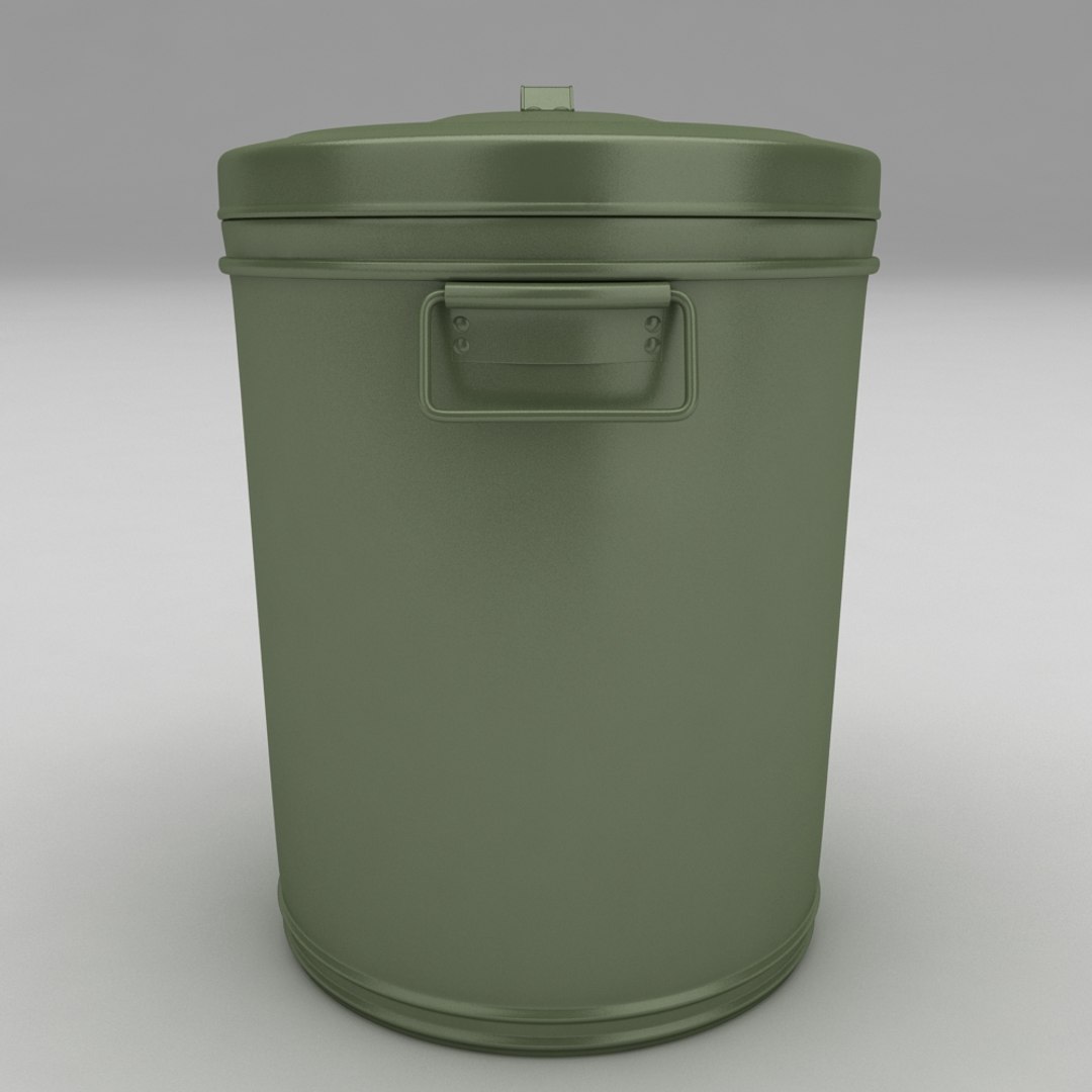 Dustbin Barrel 3d Max