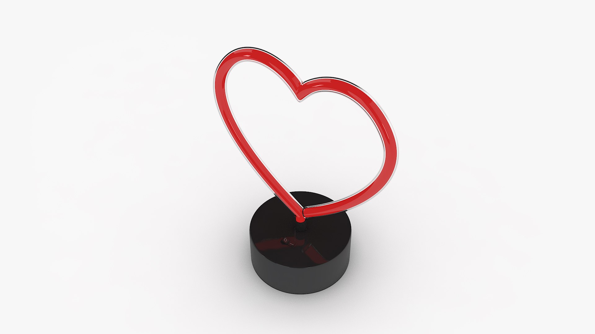 Neon Heart Lamp 3D Model - TurboSquid 1842210