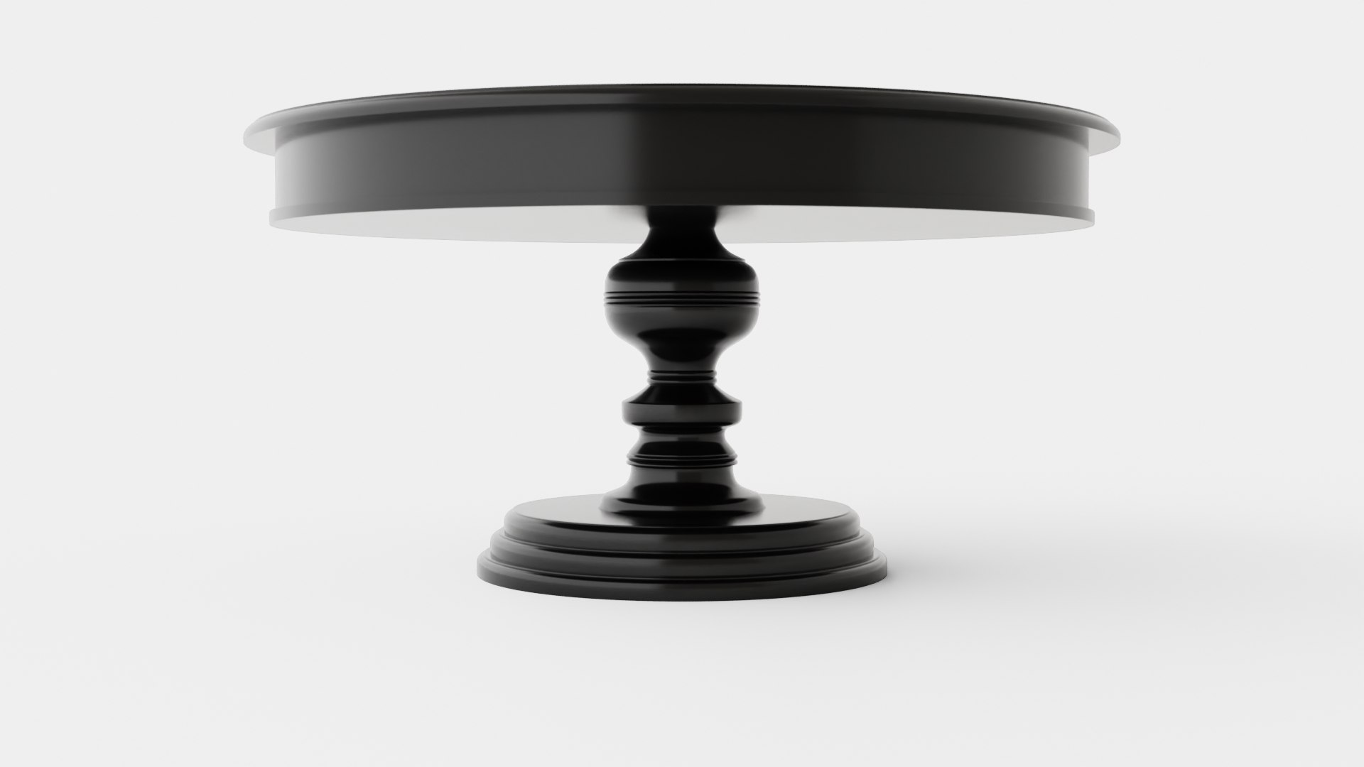 Cardiff Dining Table Black 3D Model - TurboSquid 2264283