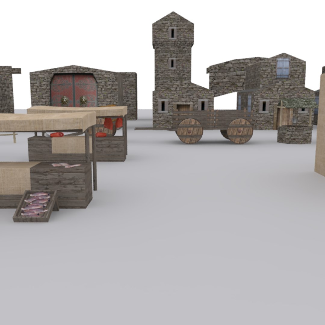 3d Medieval Environment Modular