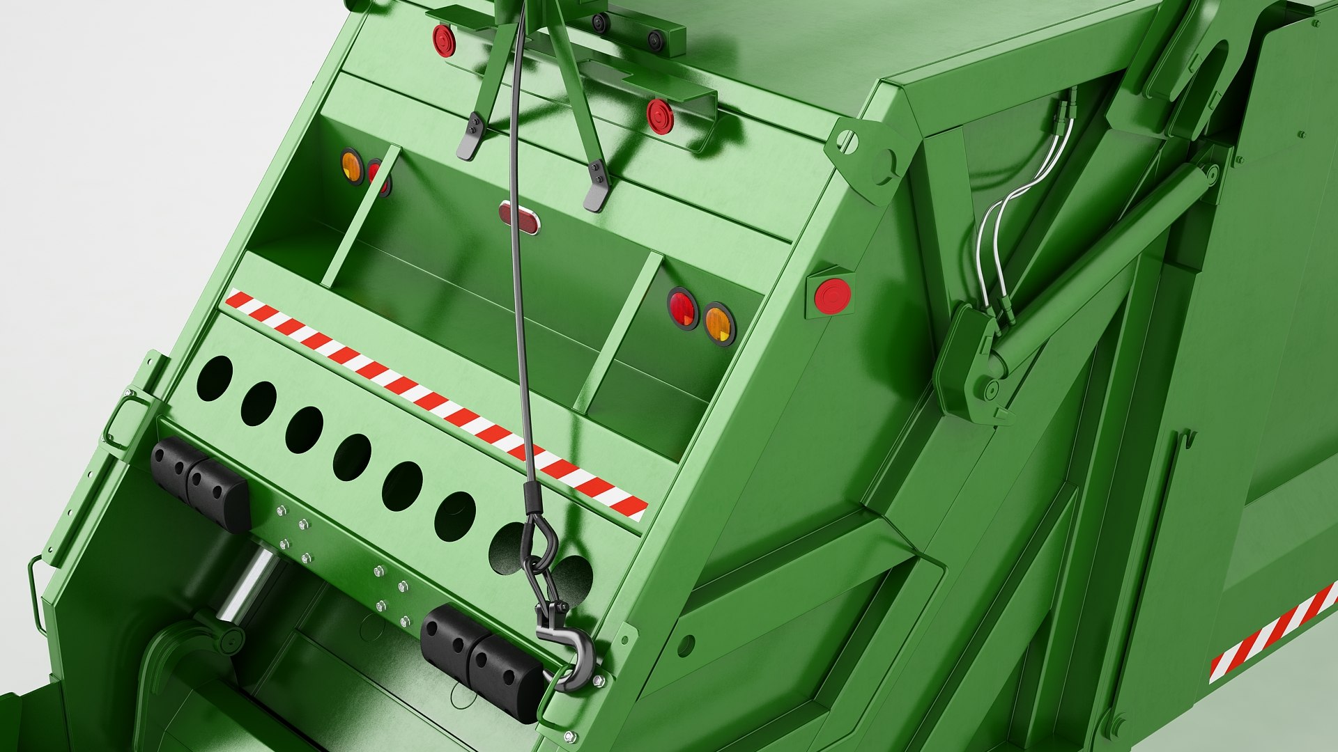 3D model Garbage Truck Cabin 01 - TurboSquid 1810371