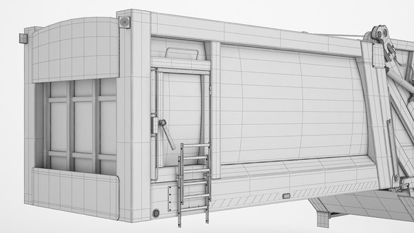 3D model Garbage Truck Cabin 01 - TurboSquid 1810371