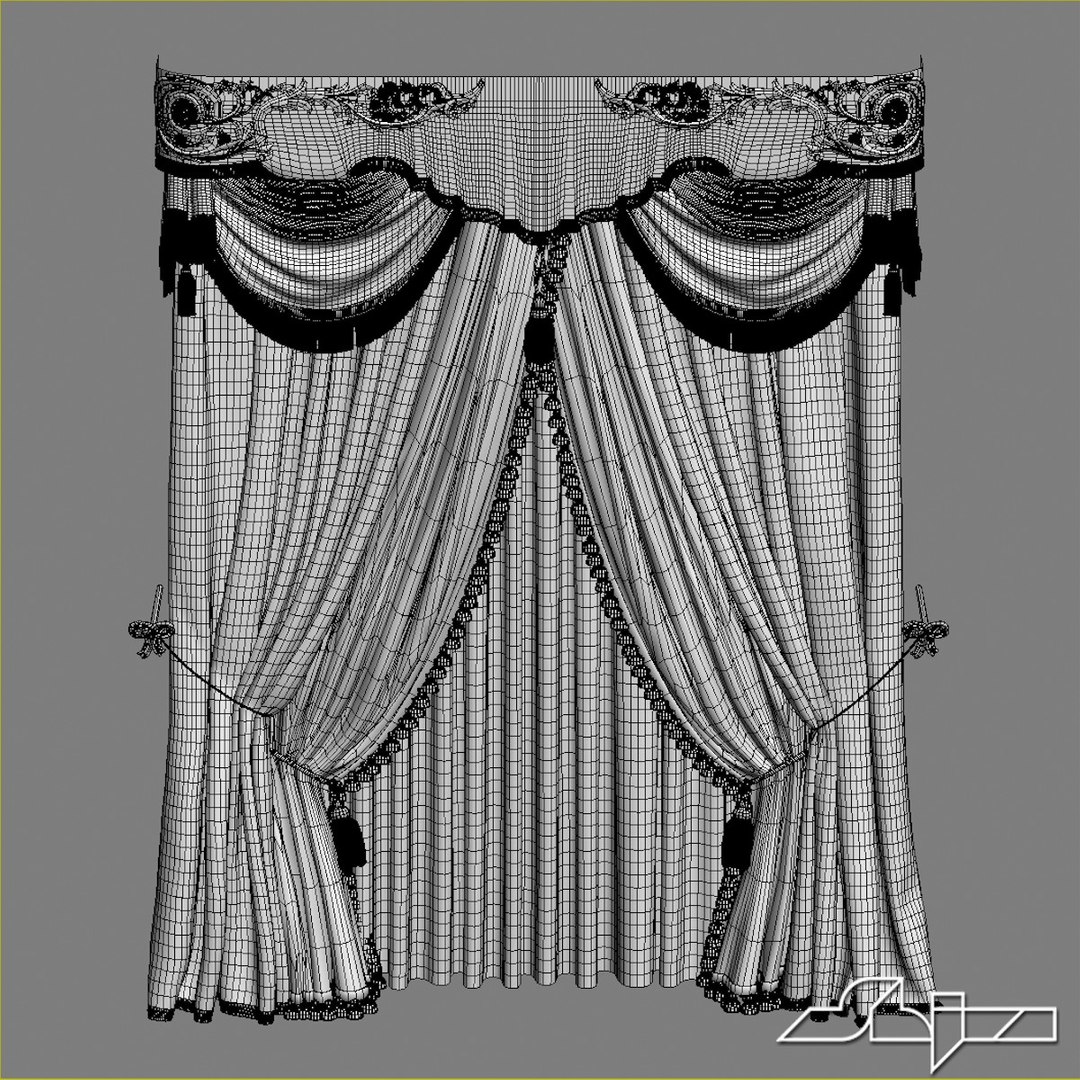 Curtains 3d Model
