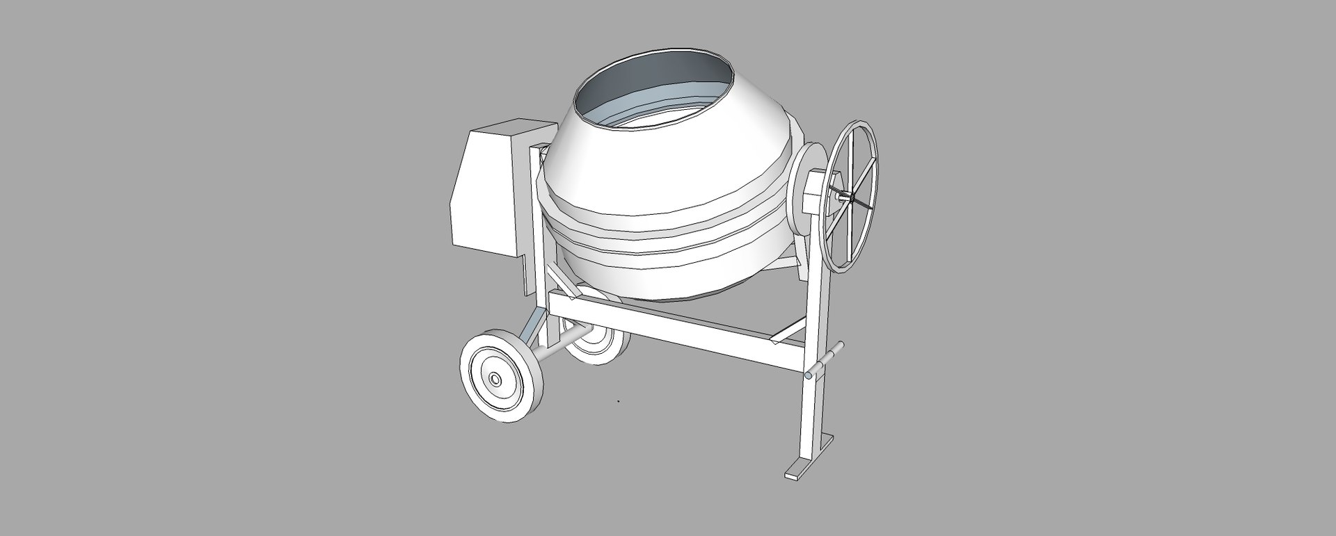 3D Model Concrete Mixer - TurboSquid 1338873