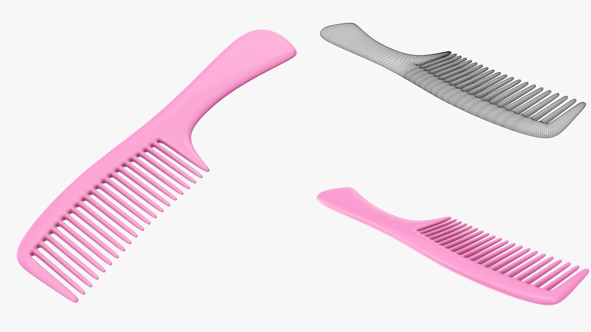 3D Hair combs PBR model - TurboSquid 1742772