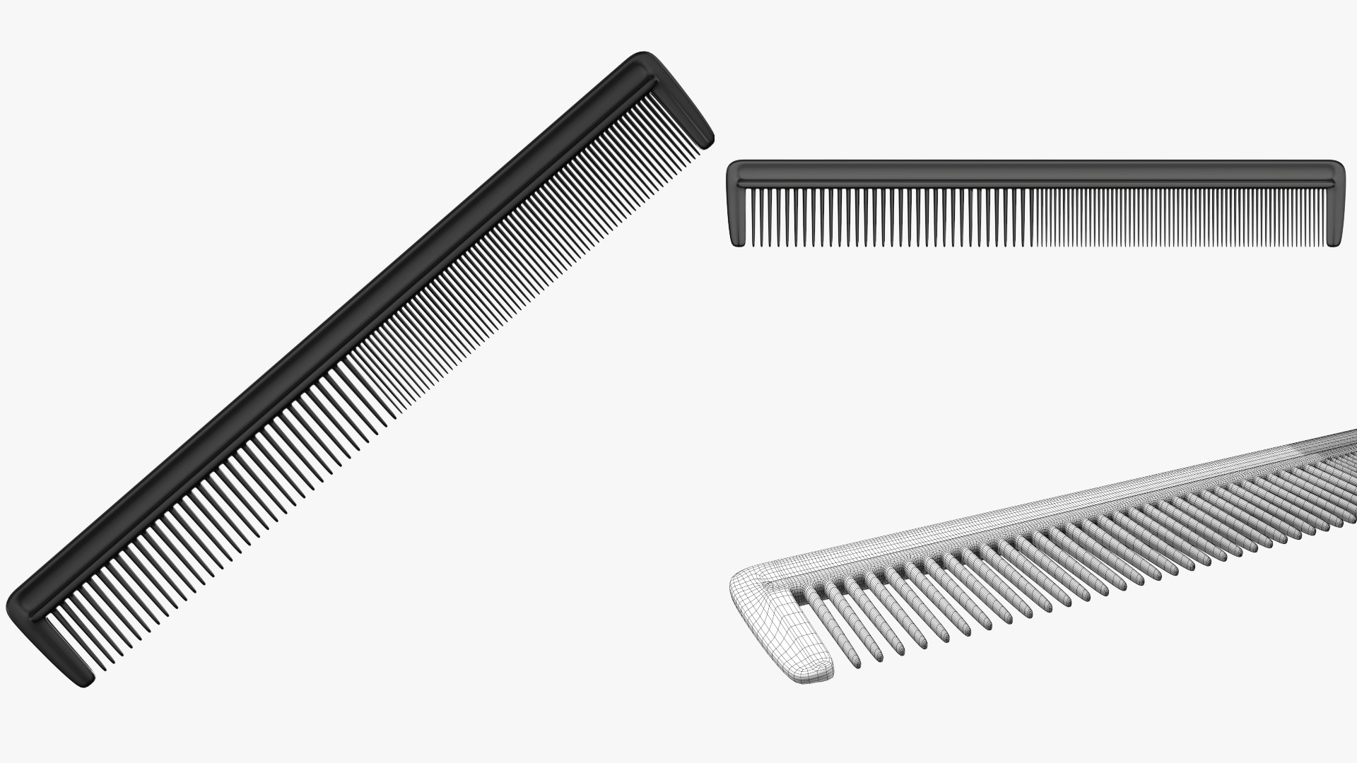 3D Hair combs PBR model - TurboSquid 1742772