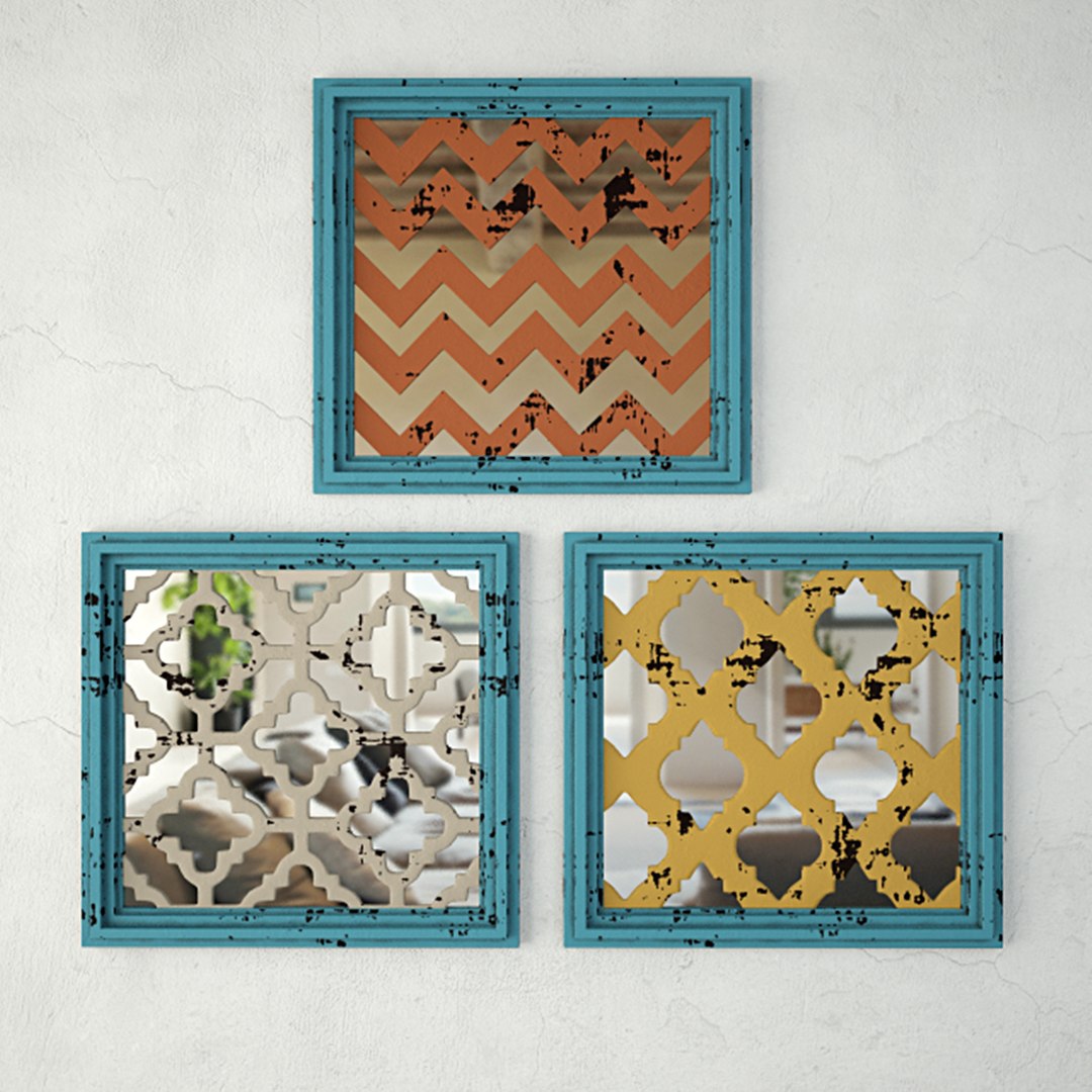 3D Square Wood Panel Wall - TurboSquid 1198986