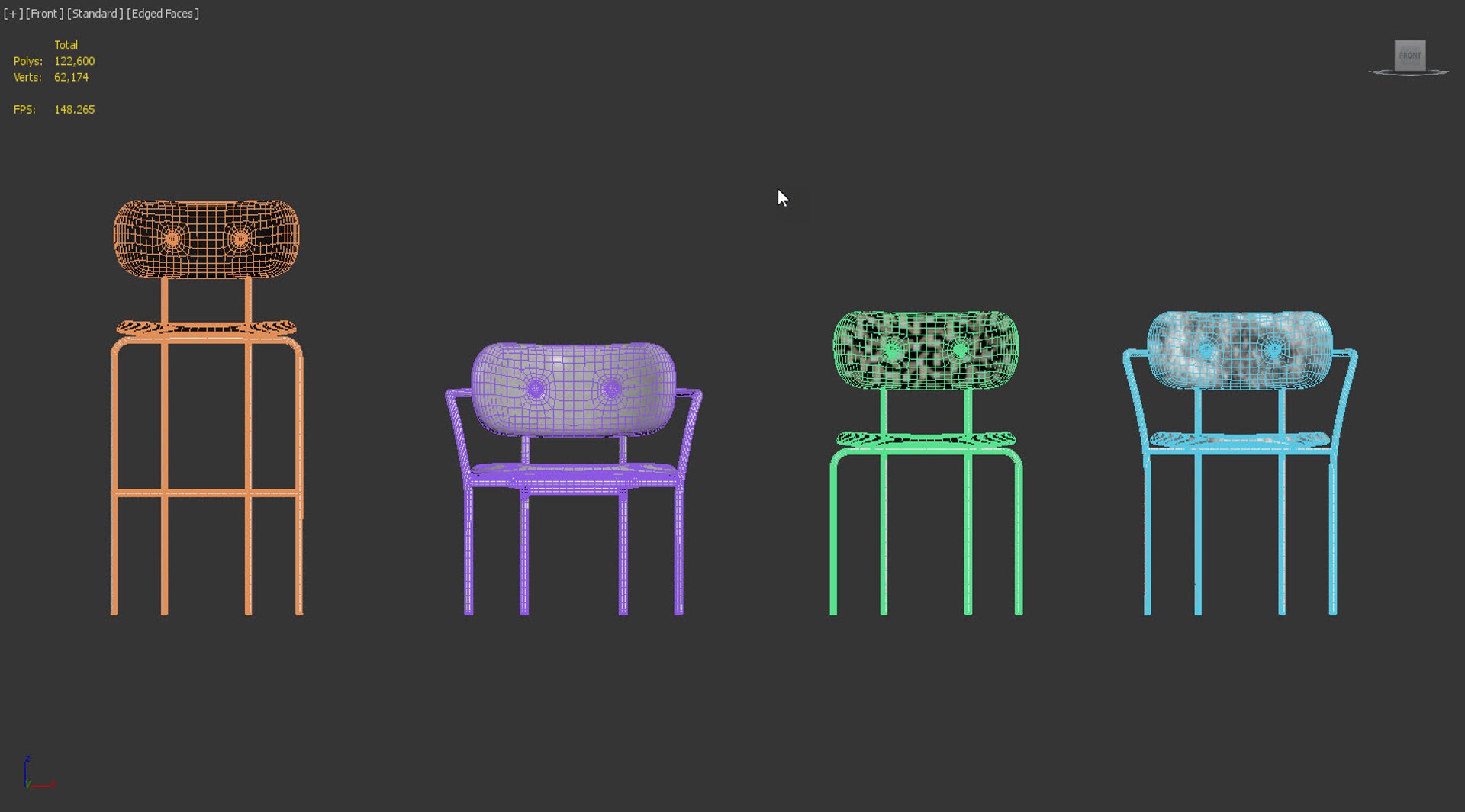 Chairs coco gubi seat 3D model - TurboSquid 1505267