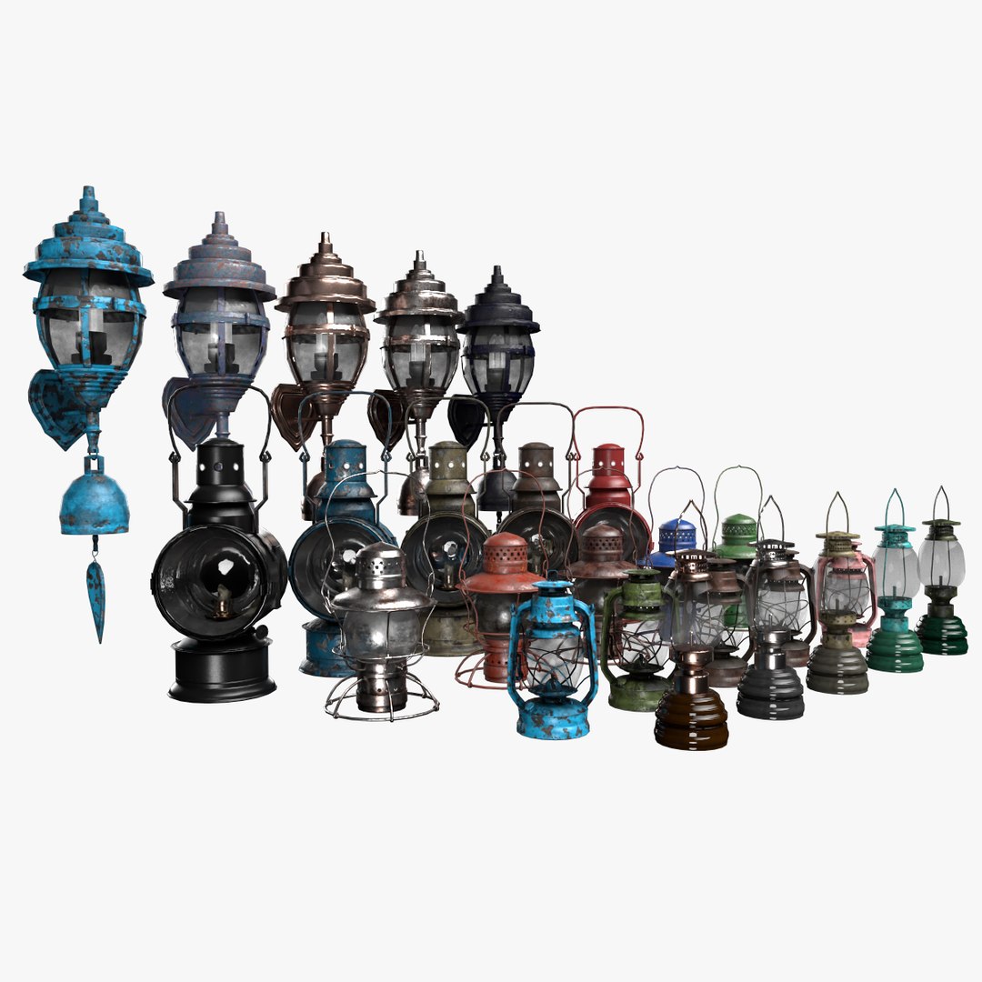 Aren -25 Old Lanterns - Unity package 3D model - TurboSquid 1872971