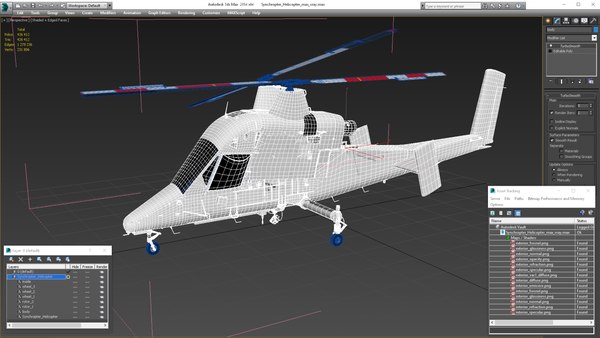 Synchropter Helicopter model - TurboSquid 1807901
