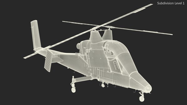 Synchropter Helicopter model - TurboSquid 1807901