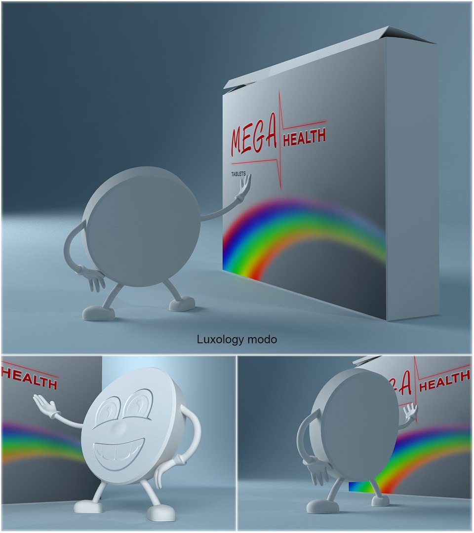 Character Pill 3d Model