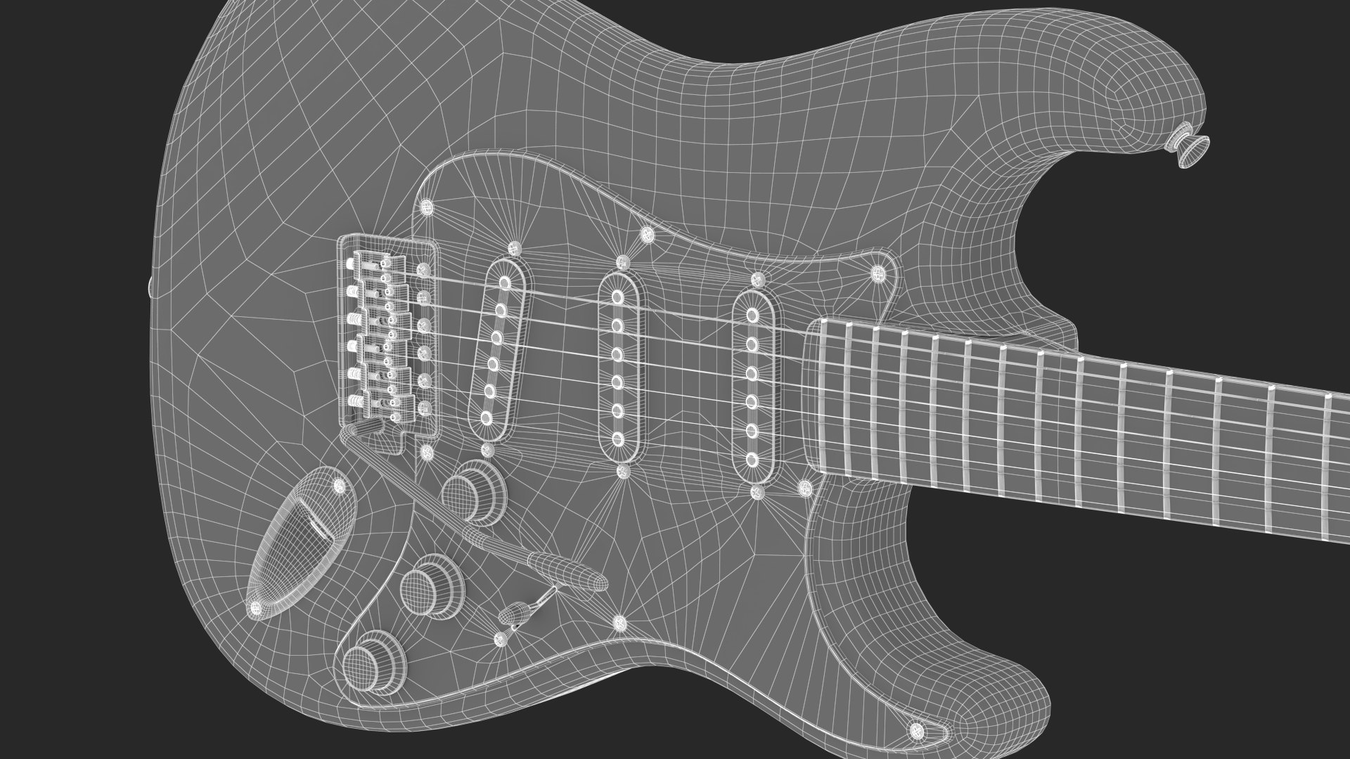 Fender Stratocaster Sunburst 3D - TurboSquid 2507905