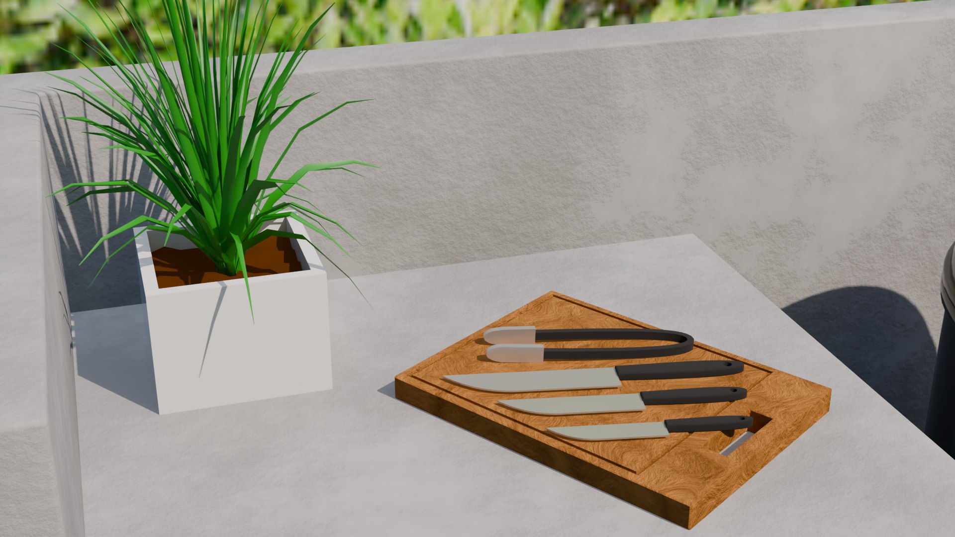 3D Backyard BBQ Concept Model - TurboSquid 2398712