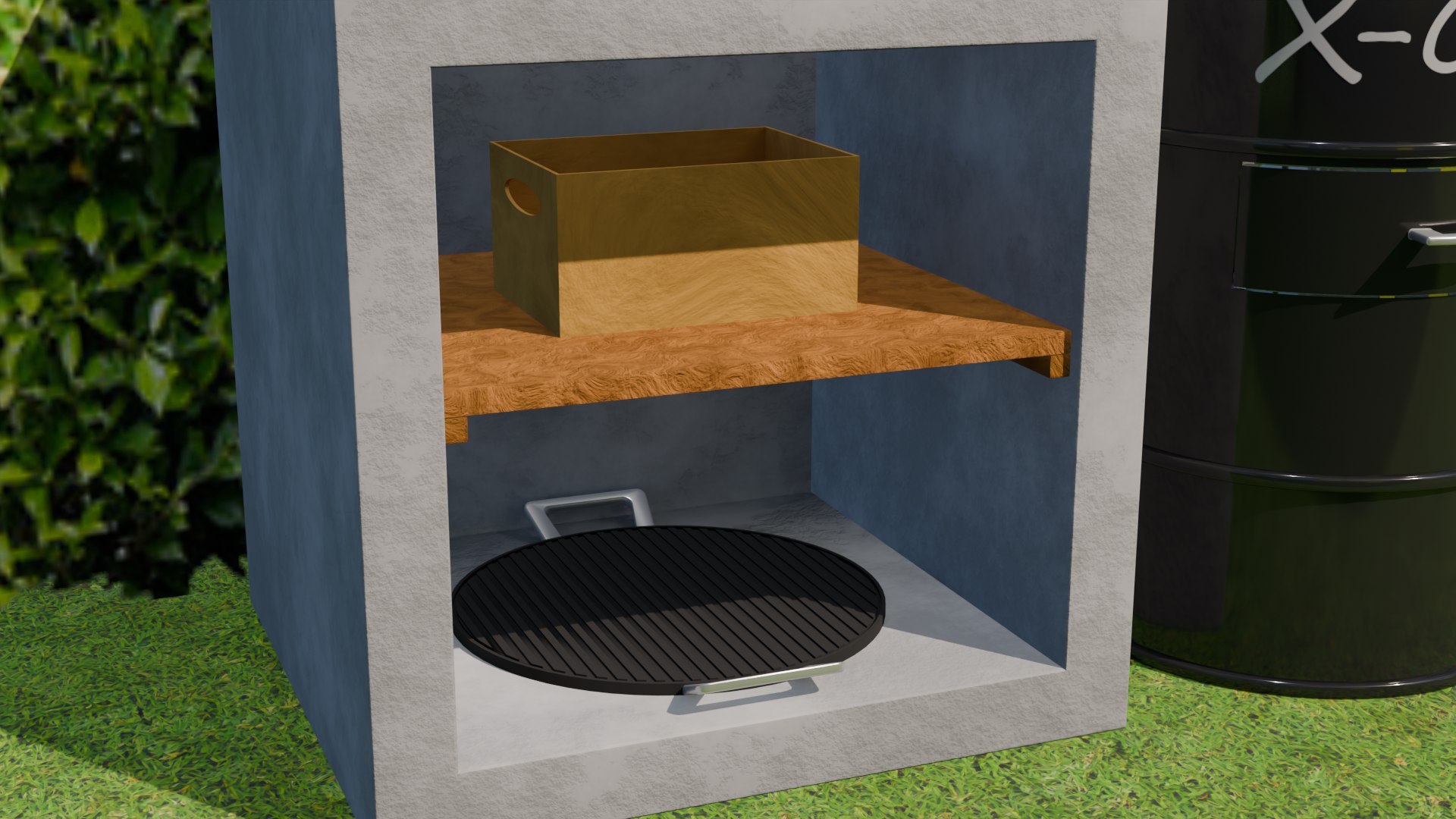 3D Backyard BBQ Concept Model - TurboSquid 2398712