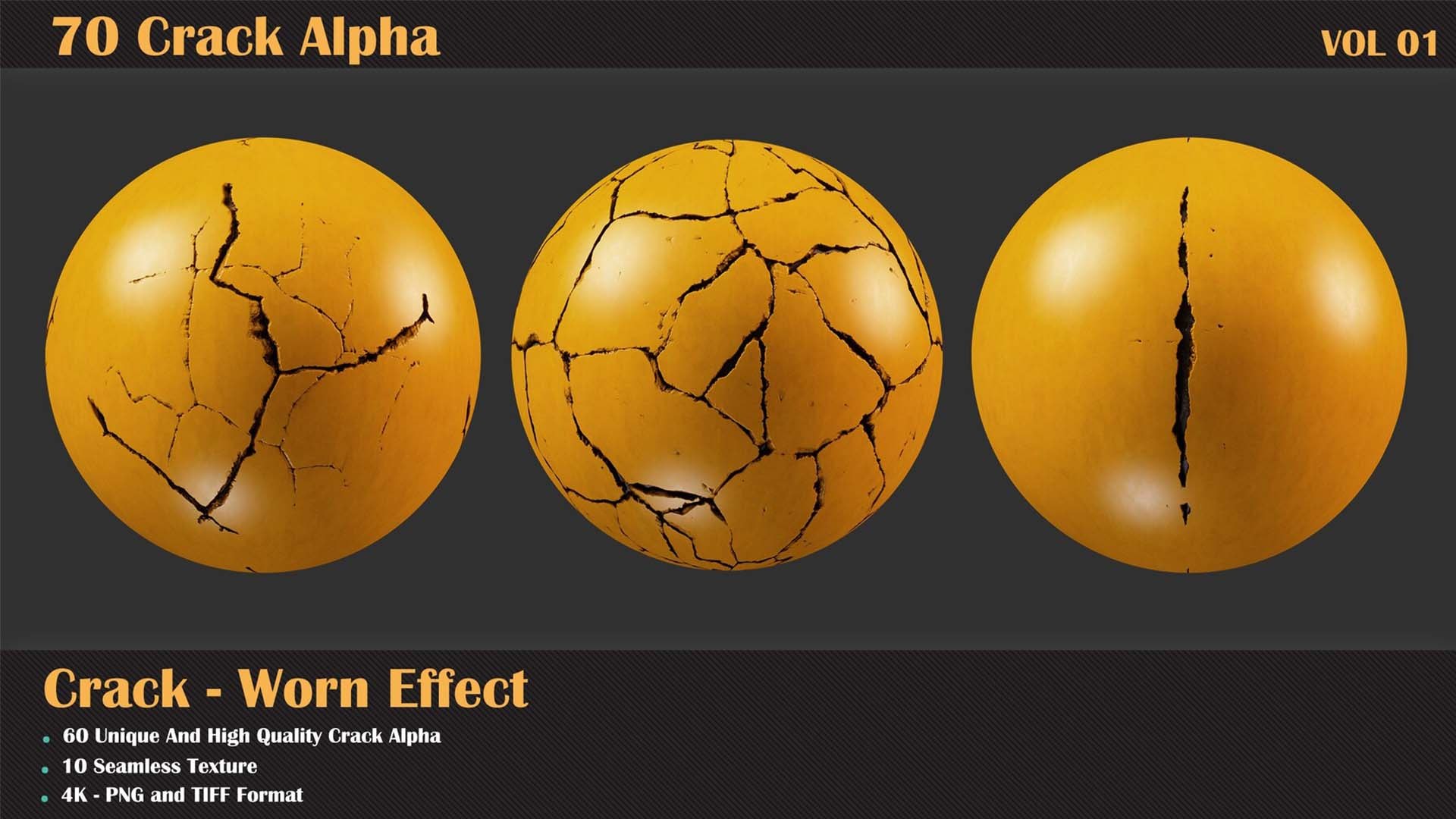 3D 70 Crack Alpha - VOL 01 - TurboSquid 2260560