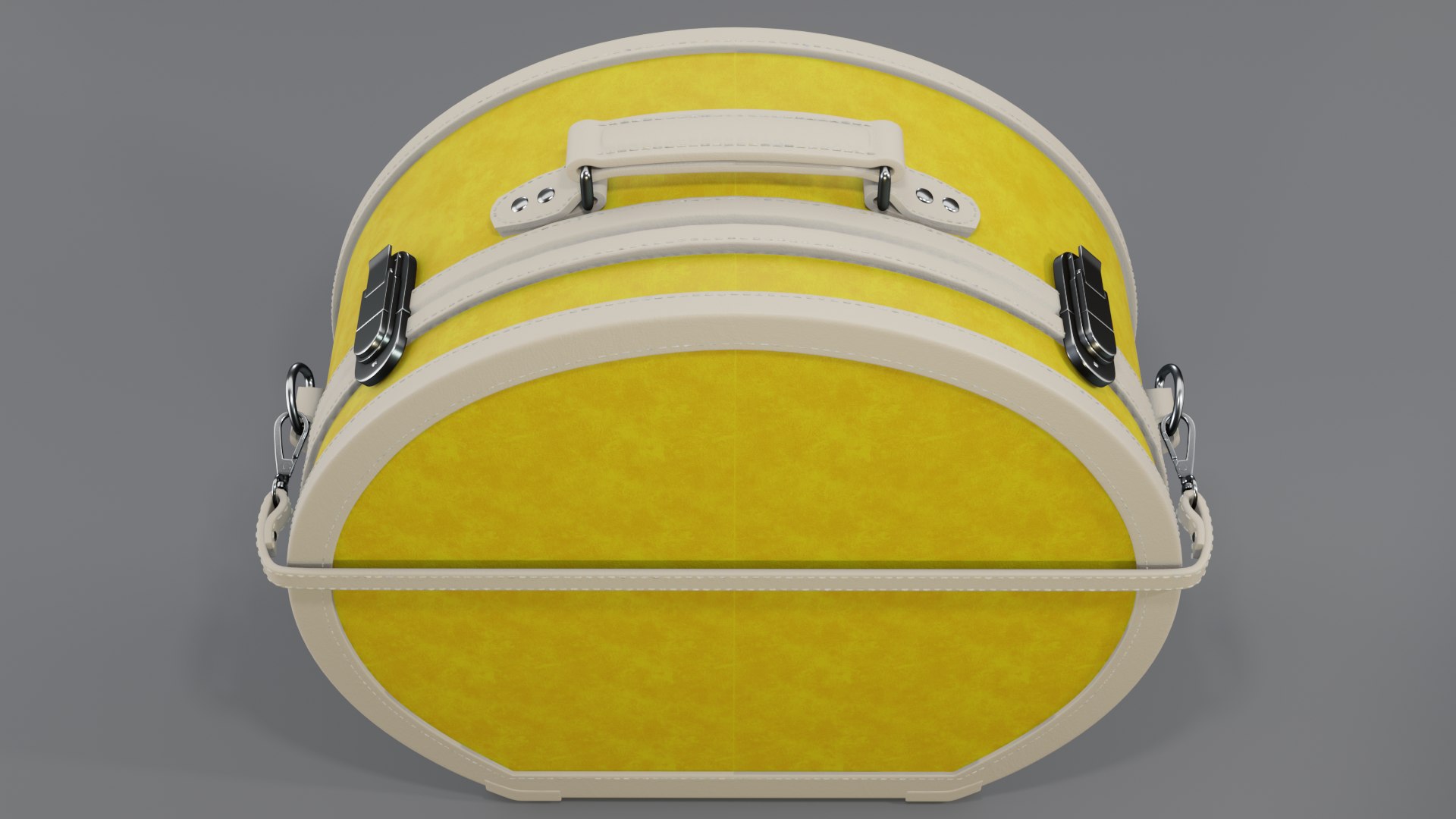 3D Model Steamline Correspondent Canary Yellow Hatbox Large - TurboSquid 2065096