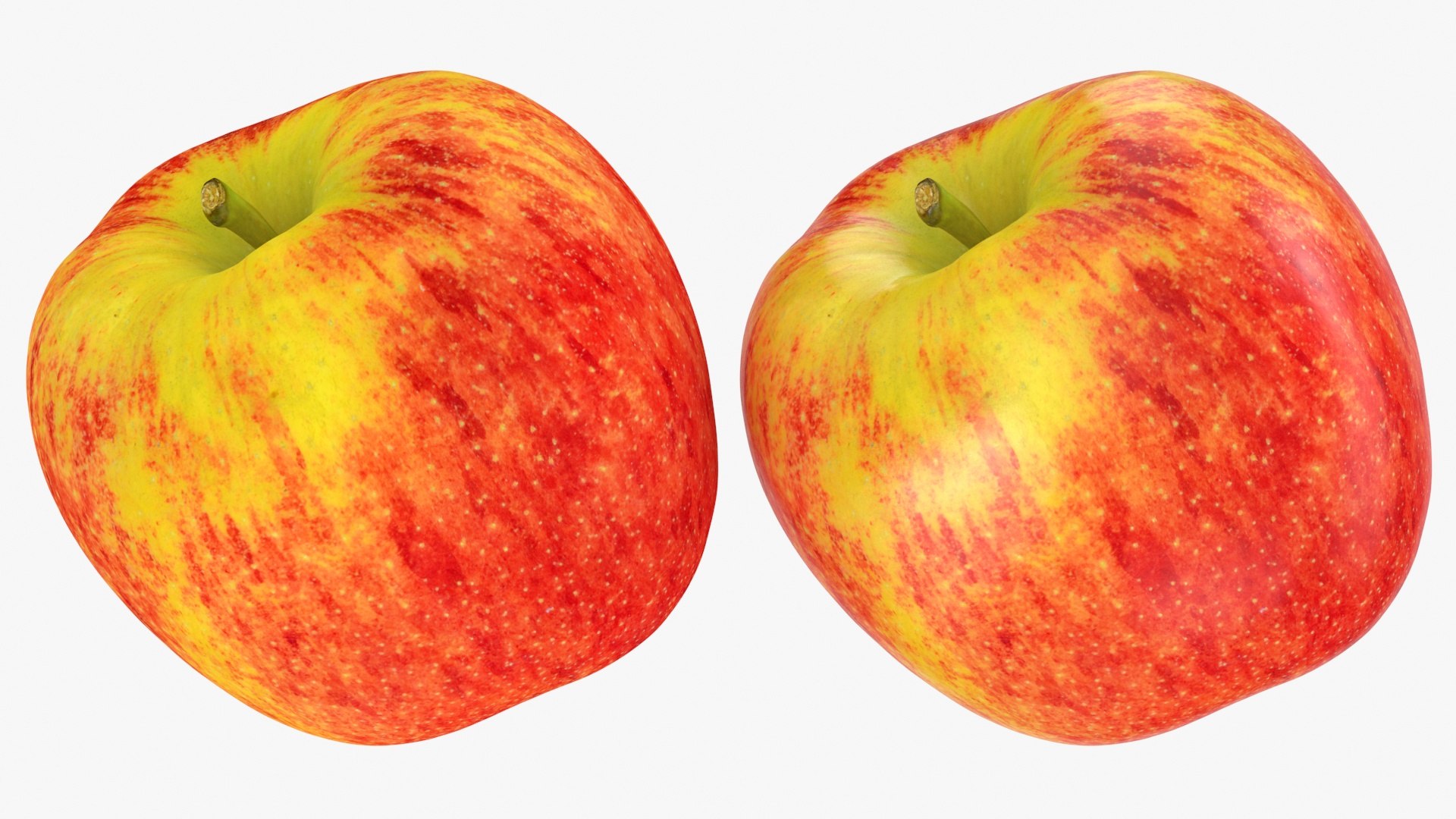 Large Gala Apple Collection 3D - TurboSquid 2259310