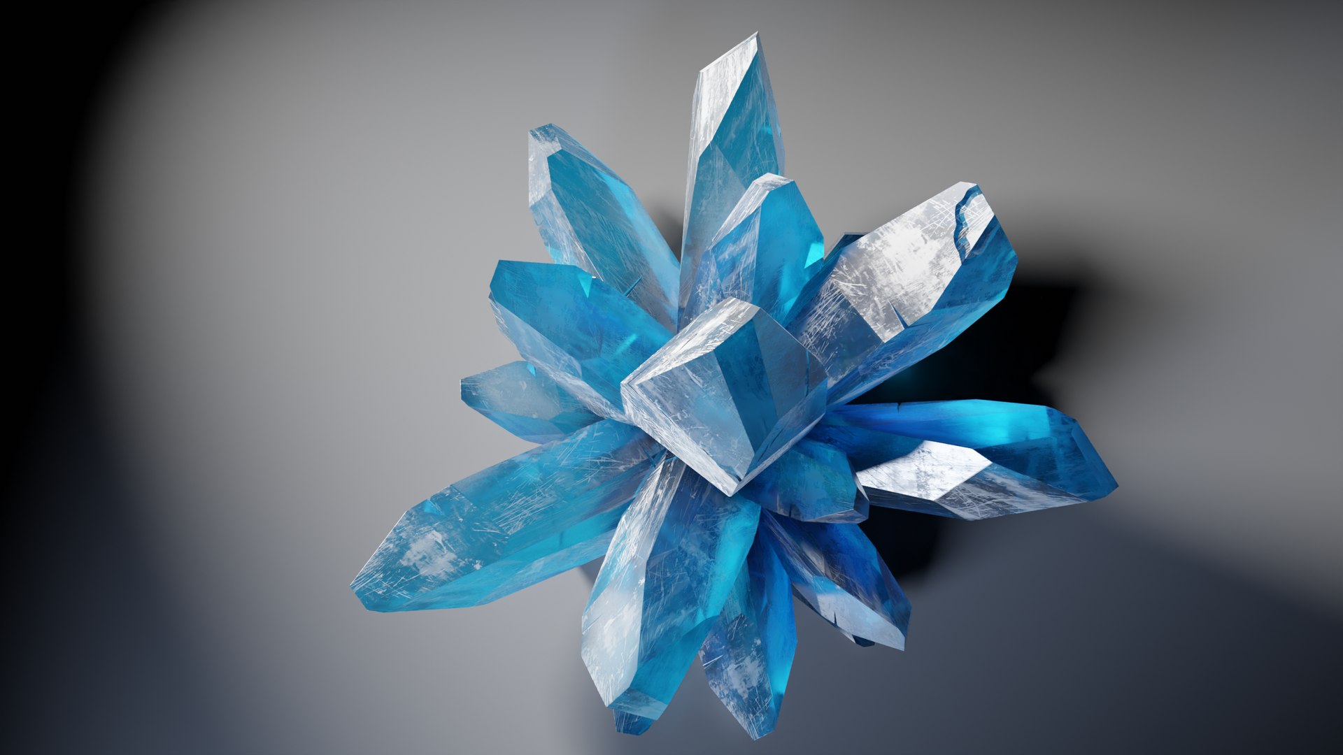 Blue Ice Crystal 3D Model - TurboSquid 1848127