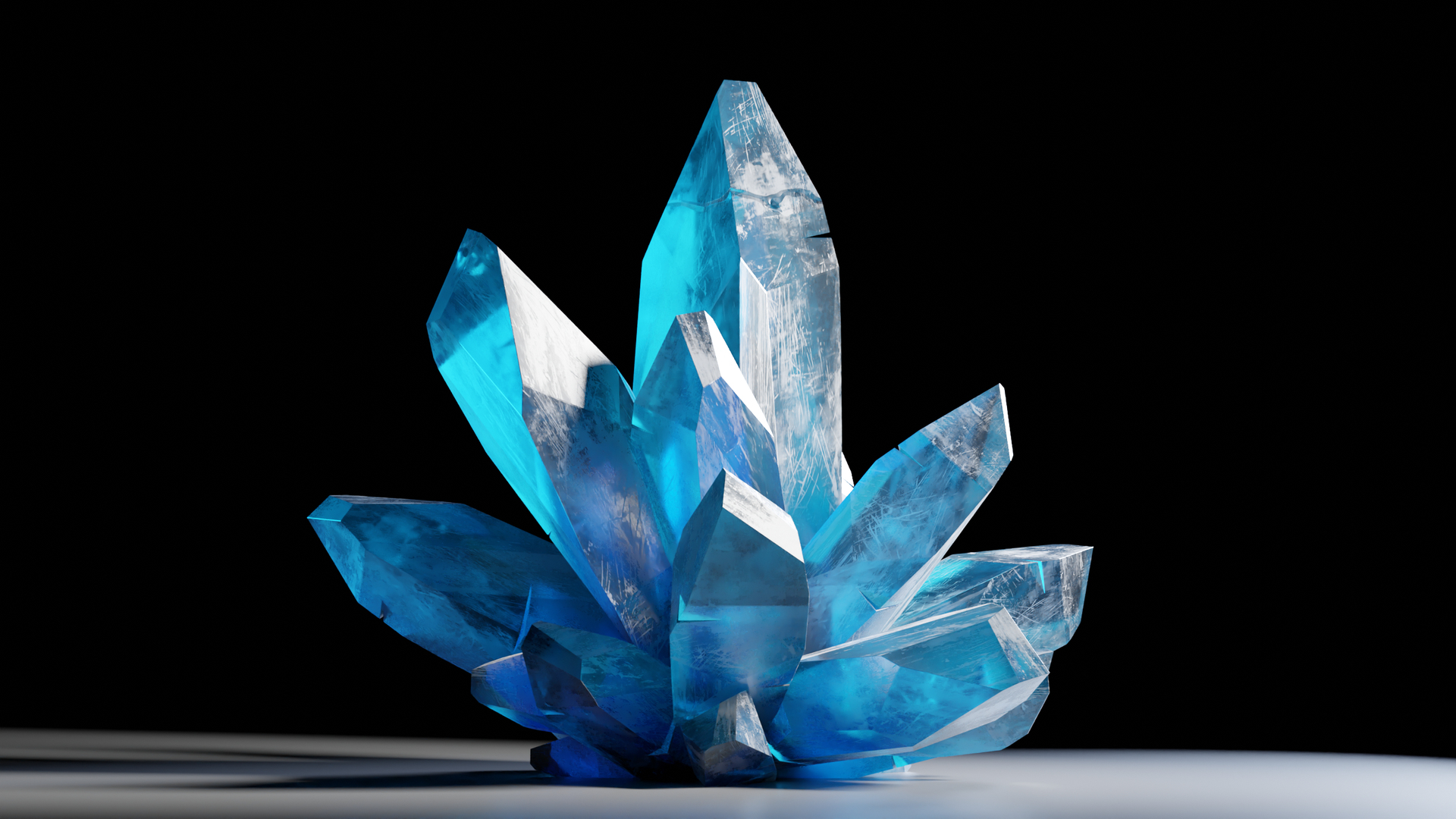 Blue Ice Crystal 3D model - TurboSquid 1848127