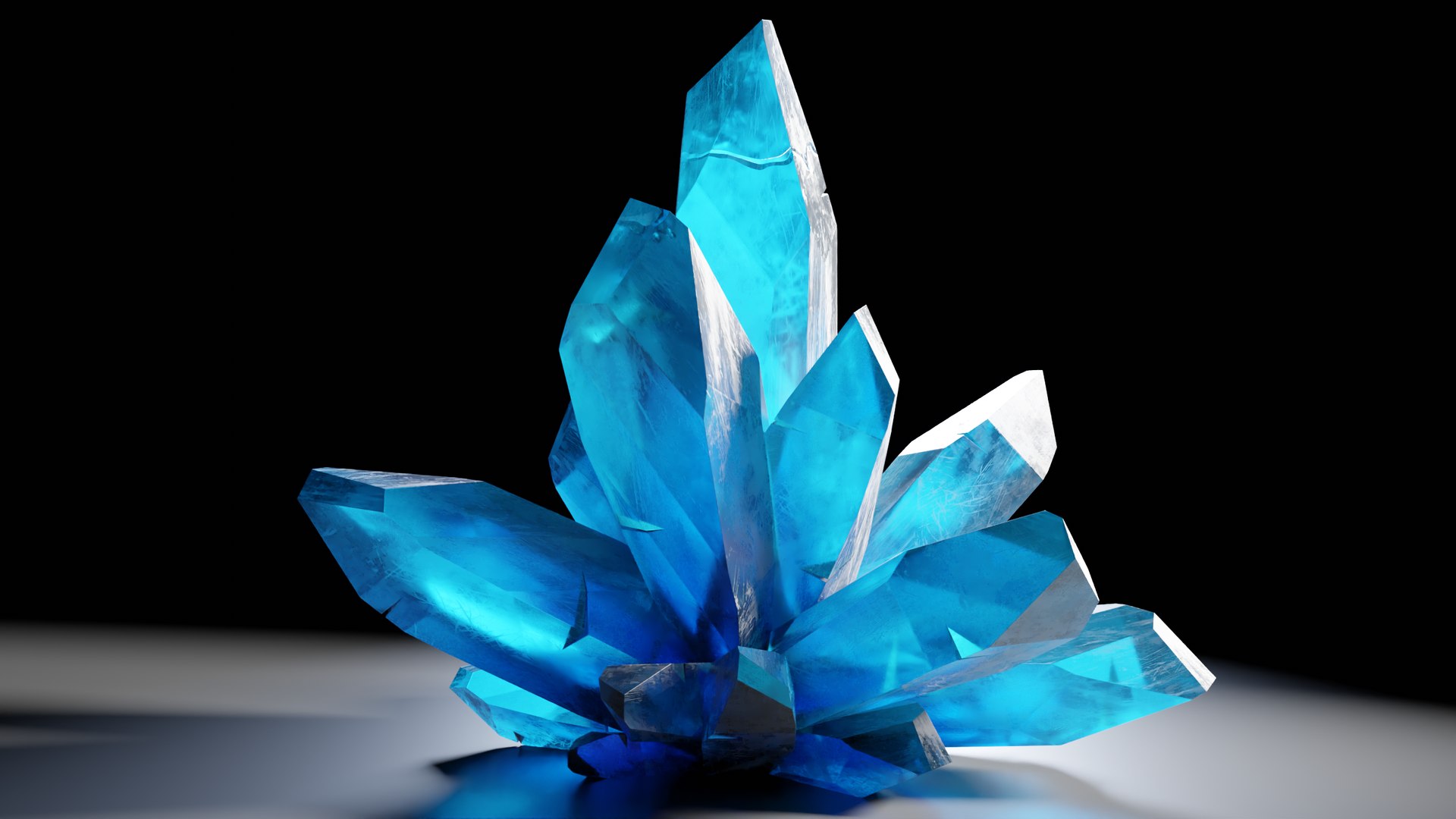 Blue Ice Crystal 3D Model - TurboSquid 1848127