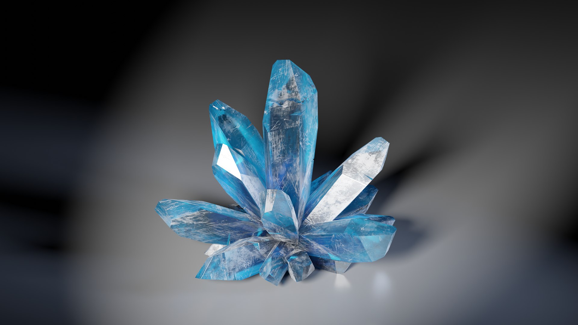 Blue Ice Crystal 3D Model - TurboSquid 1848127