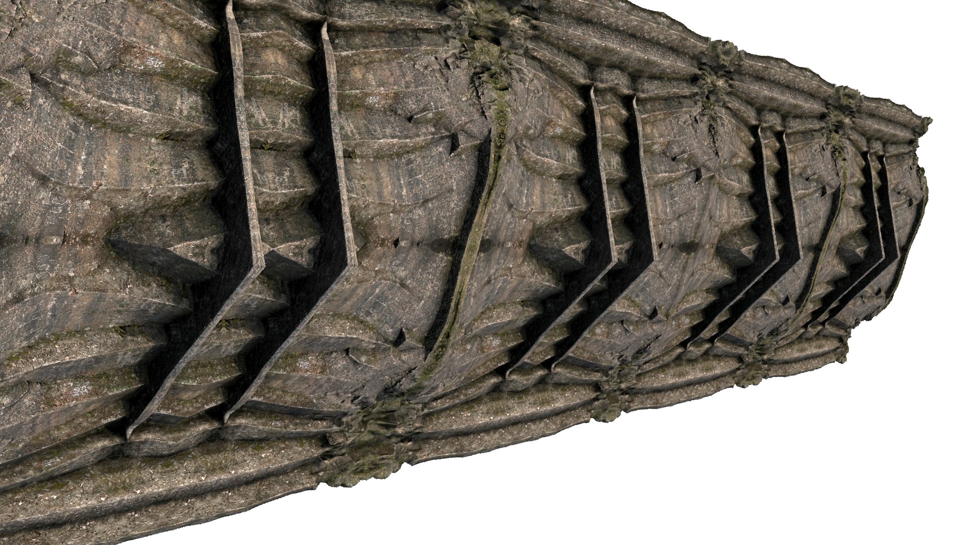 3D Pyramid Temple Wall 01 09 - TurboSquid 1727189