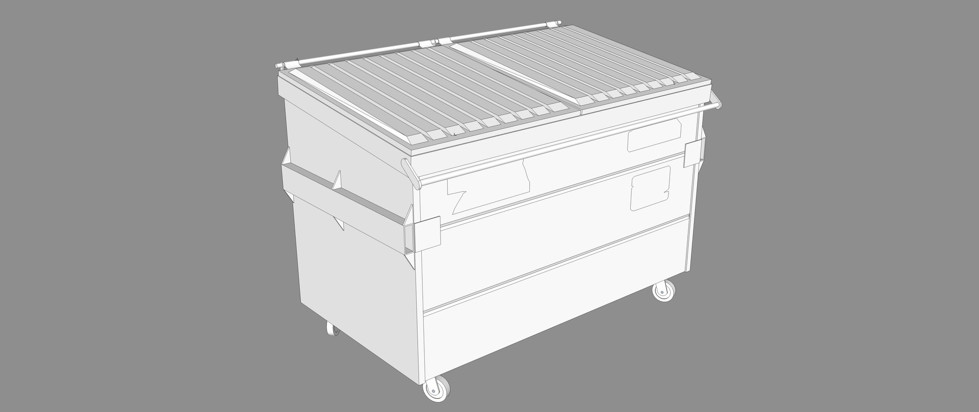 Dumpster Garbage 3D Model - TurboSquid 1345025