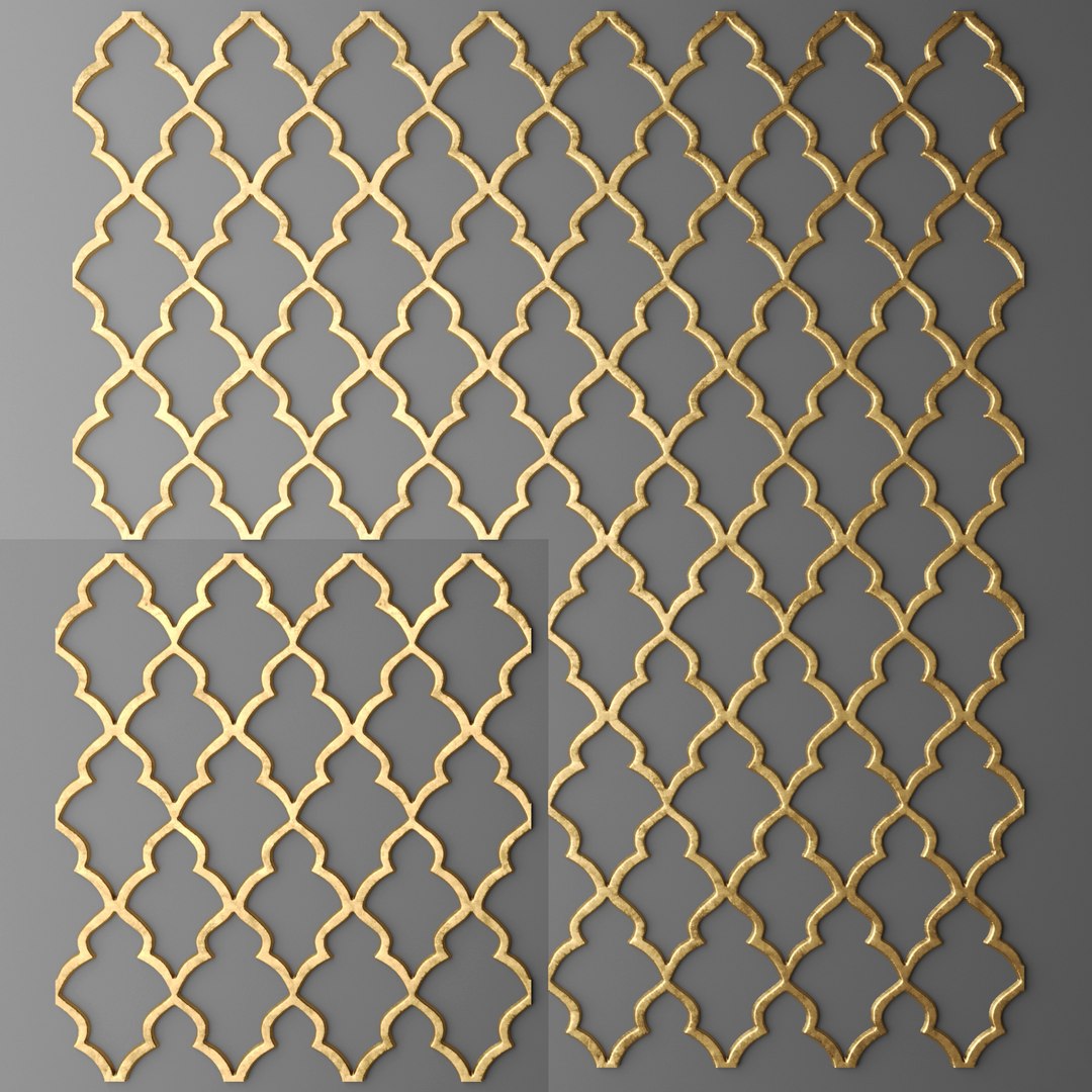 3d panel lattice grille
