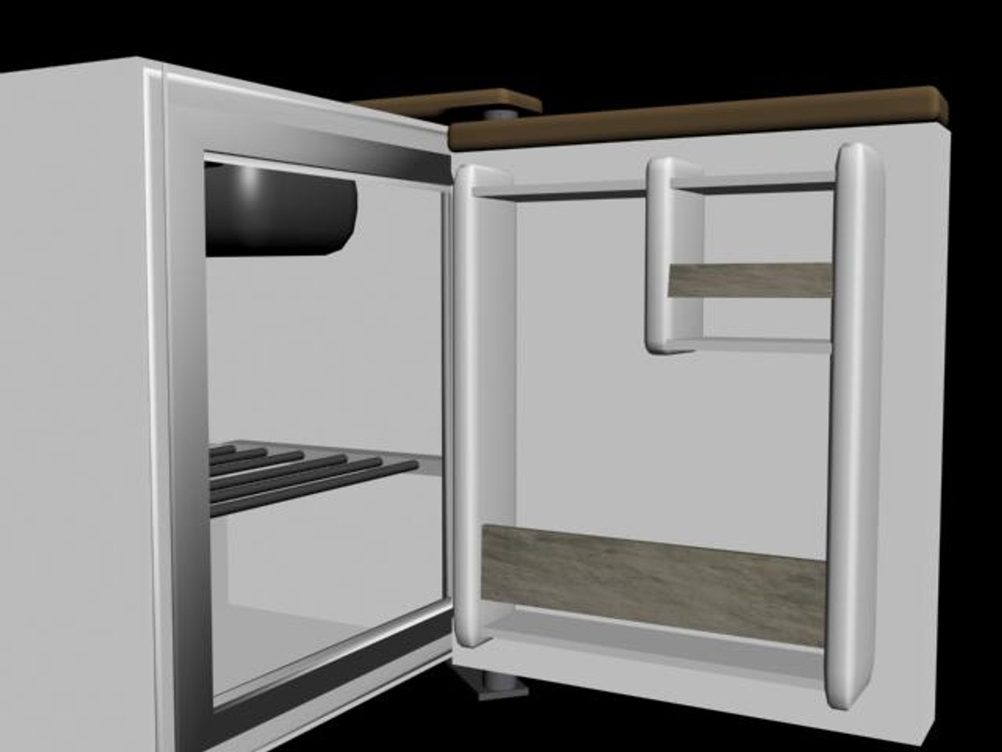 3d Model Fridge Minifridge Mini