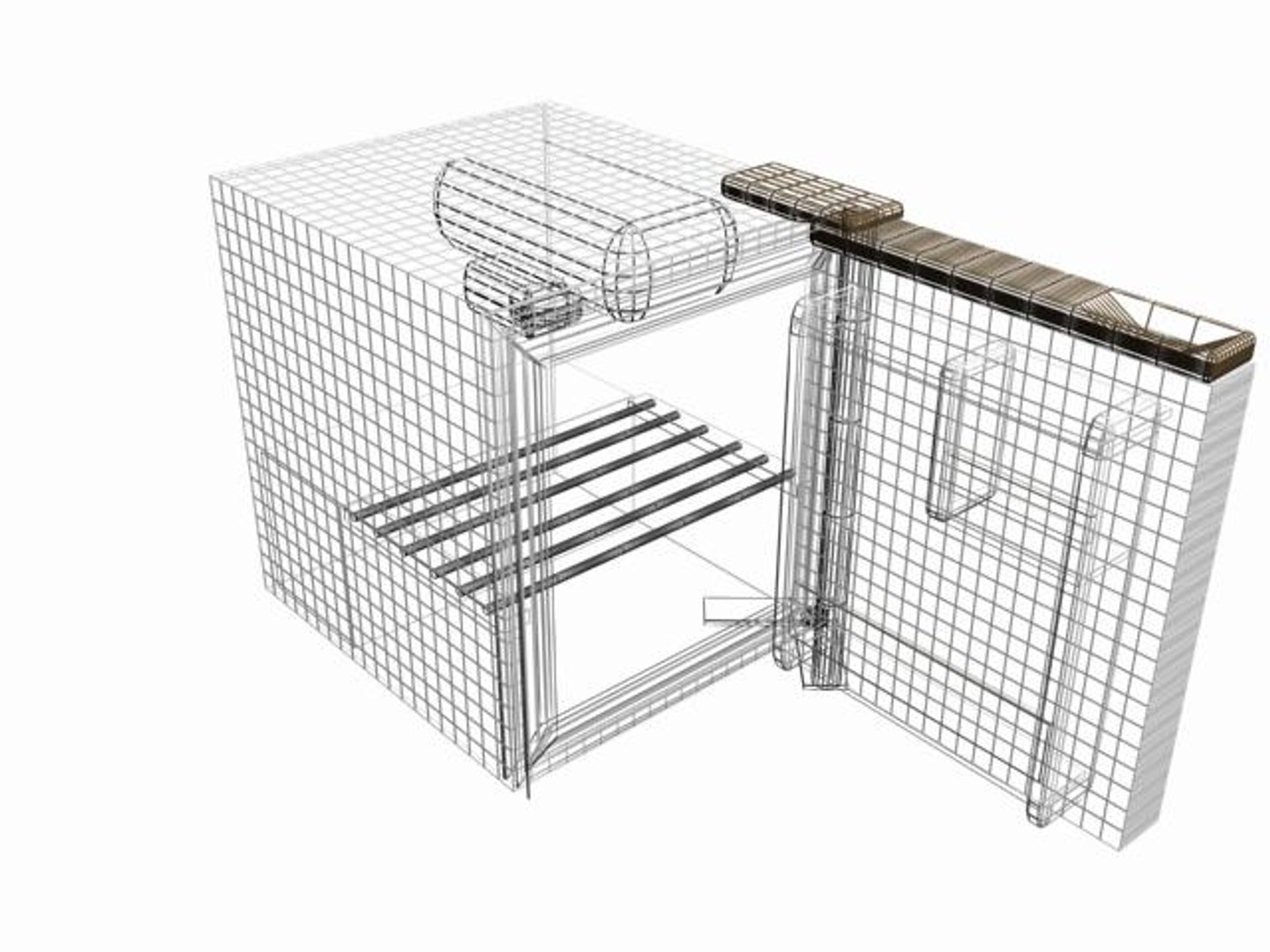3d Model Fridge Minifridge Mini