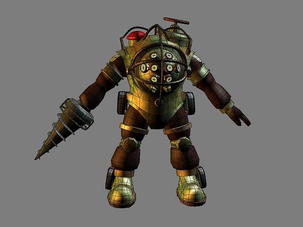 bioshock big daddy 3d model