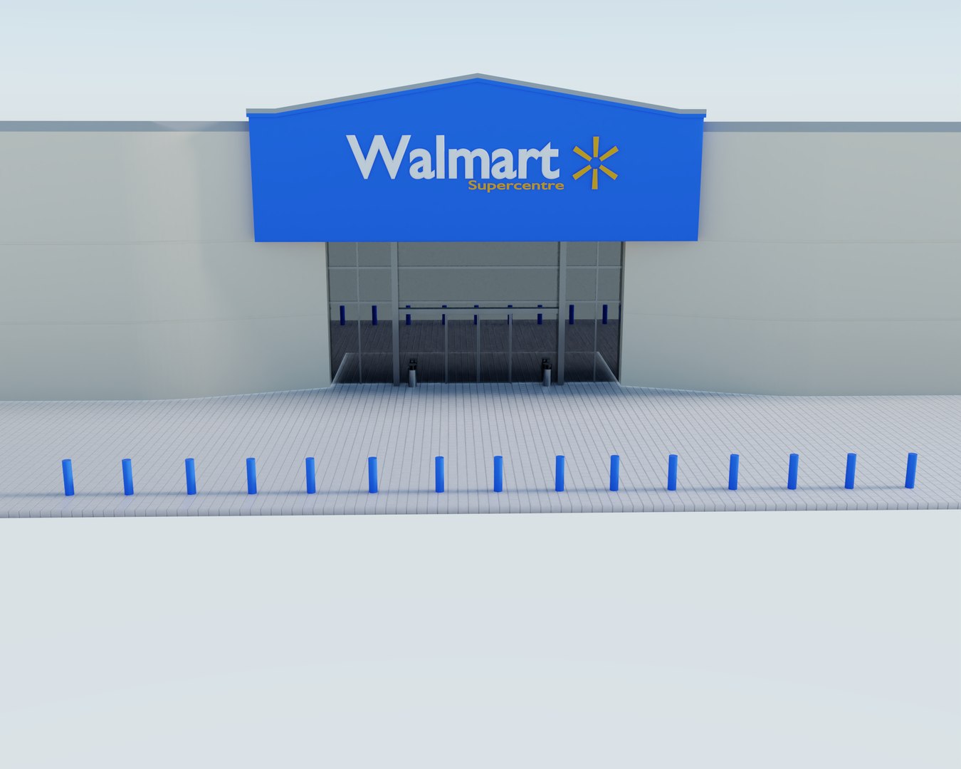 3D Walmart Shopping Center - TurboSquid 1626602