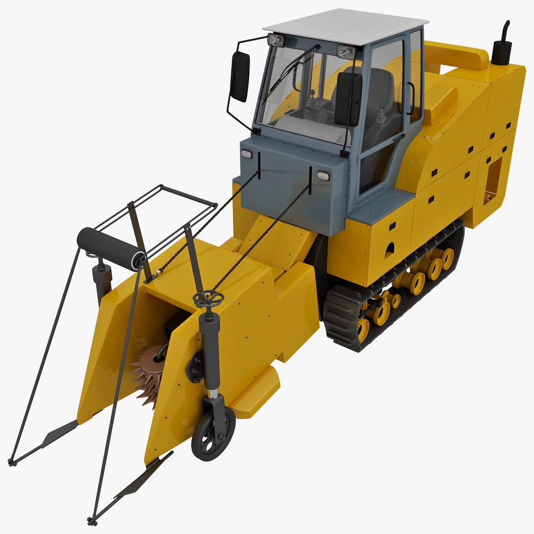 sugar cane harvester 3d lwo