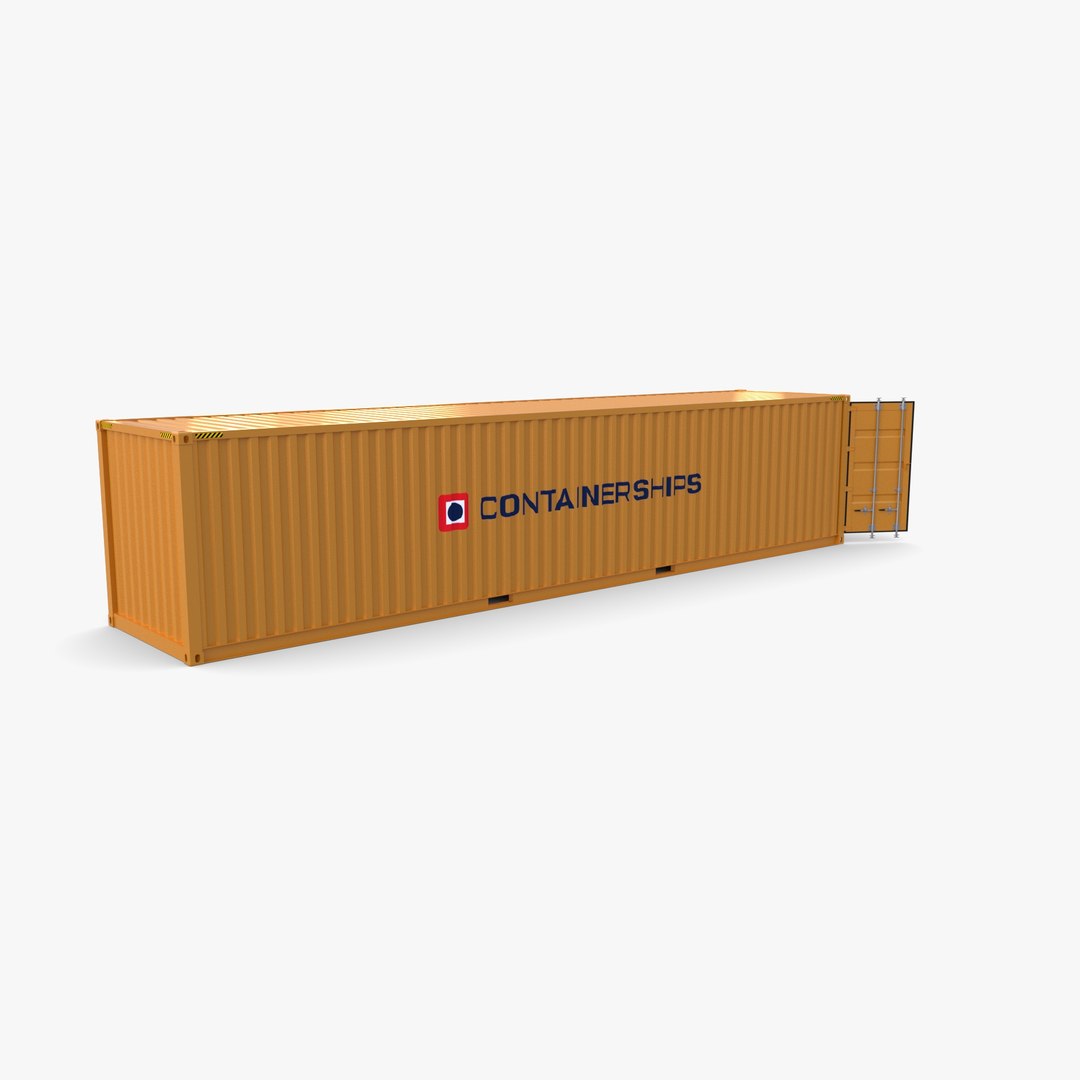 3D 40ft Shipping Container Containerships - TurboSquid 1775183