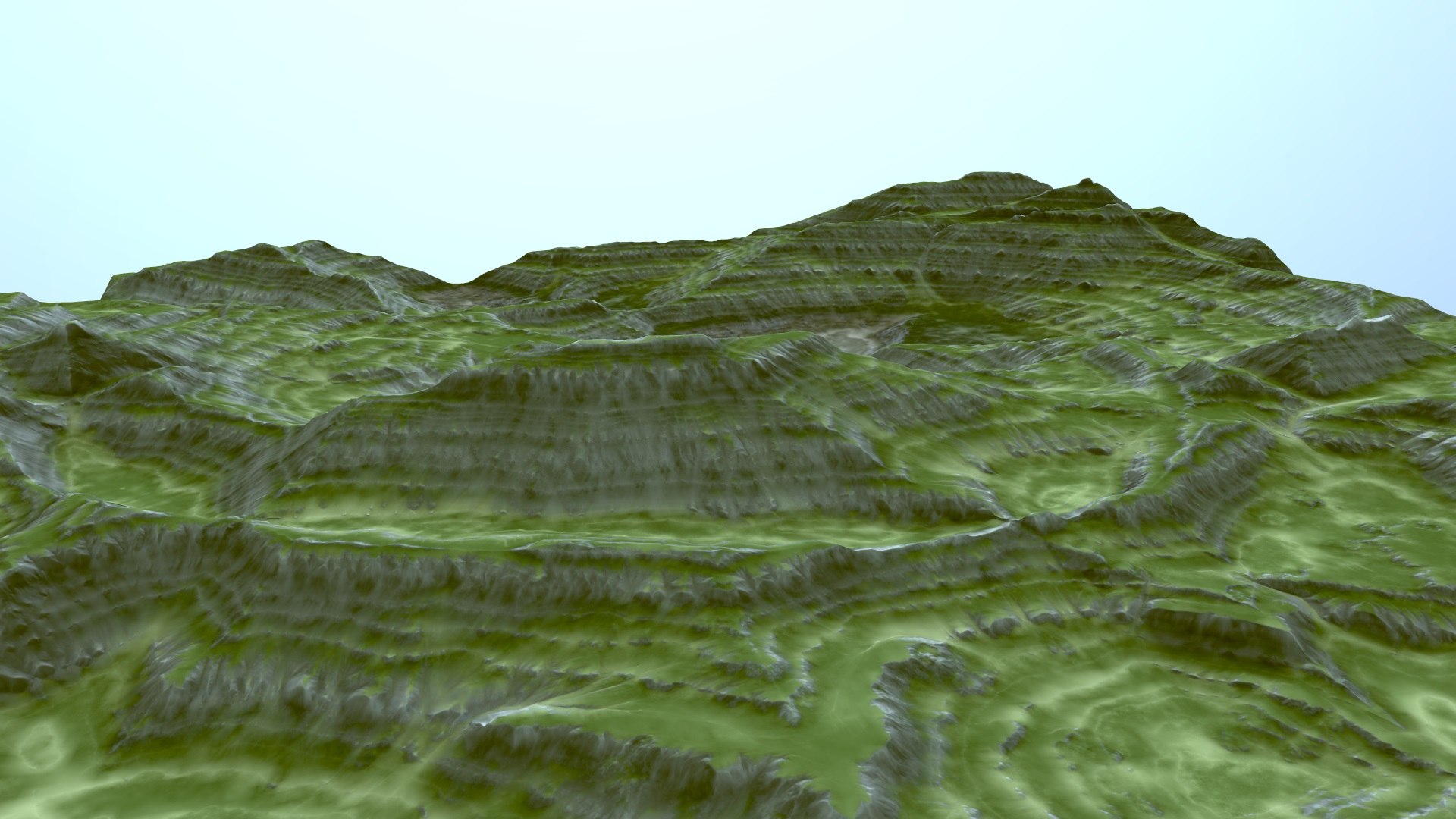 3d Model Hills Cliffs Terrain