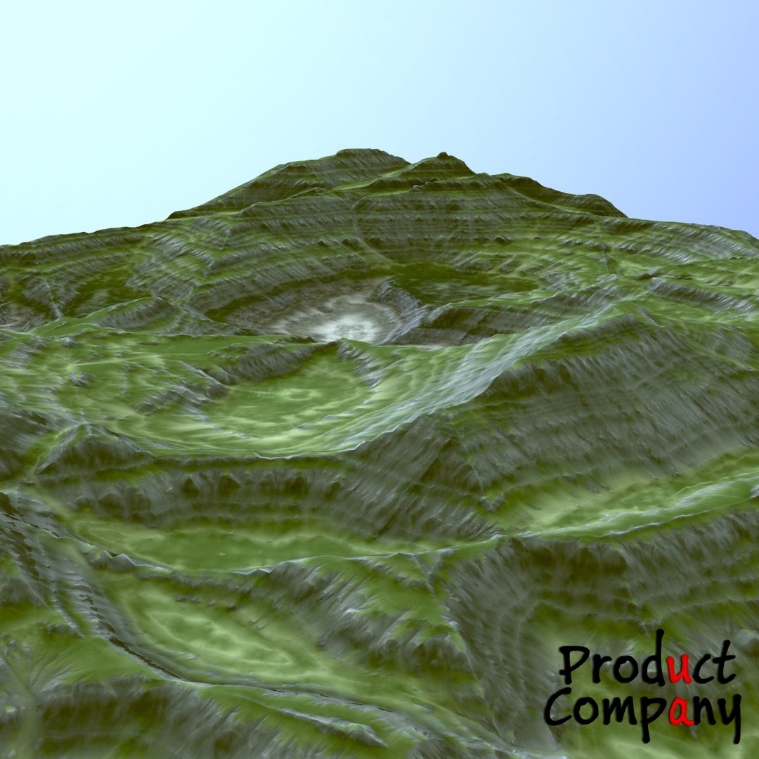 3d Model Hills Cliffs Terrain