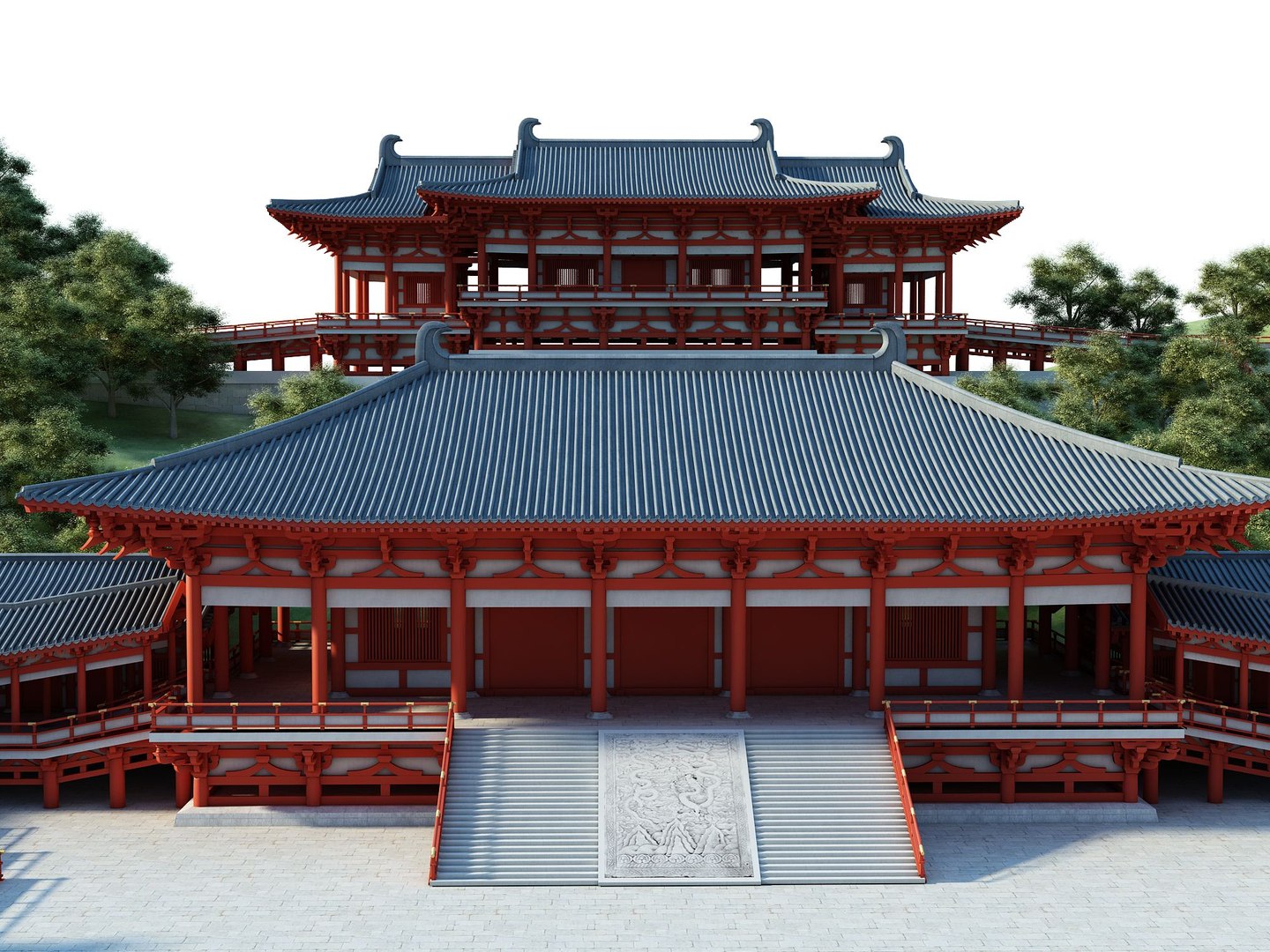 Chinese Style Palace 3D Model - TurboSquid 2254323