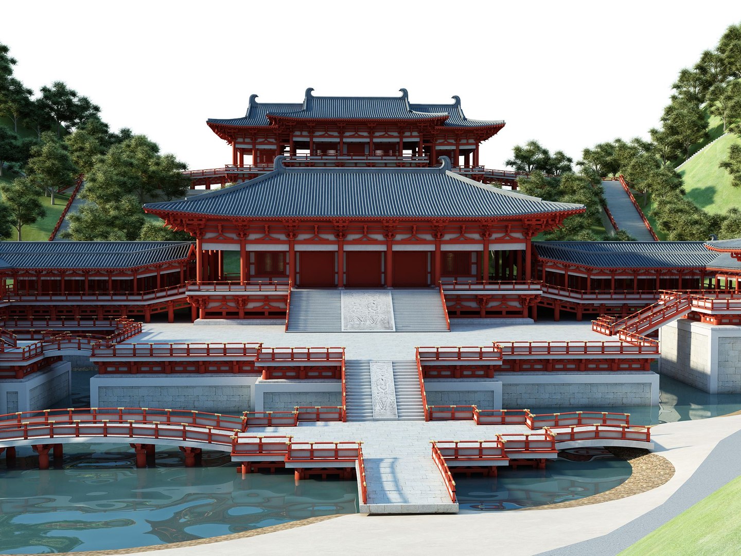 Chinese Style Palace 3D Model - TurboSquid 2254323