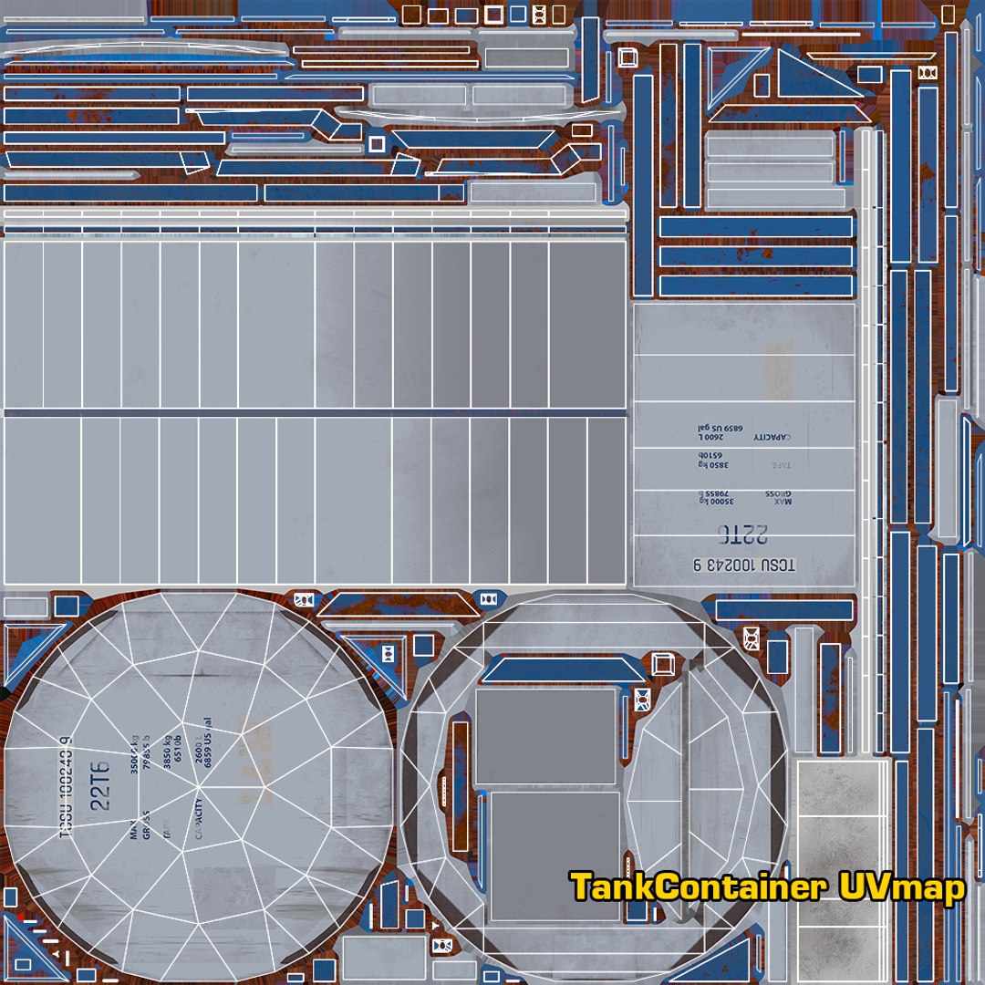 Tank Container GameReady LODs 3D - TurboSquid 1737966