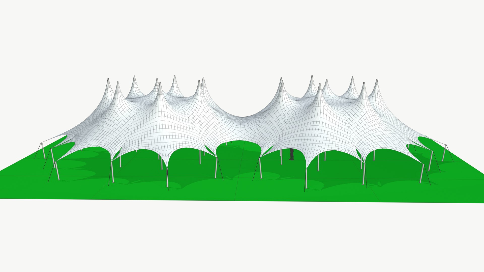 Tensile Structure Architecture 3D - TurboSquid 2123953