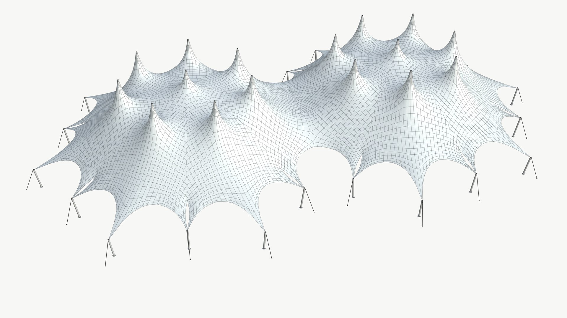 Tensile Structure Architecture 3D - TurboSquid 2123953