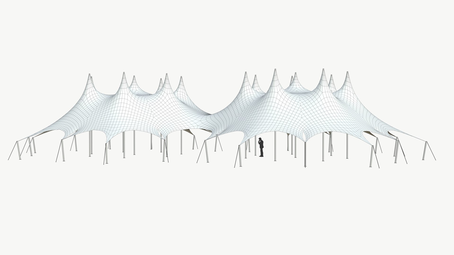 Tensile Structure Architecture 3D - TurboSquid 2123953
