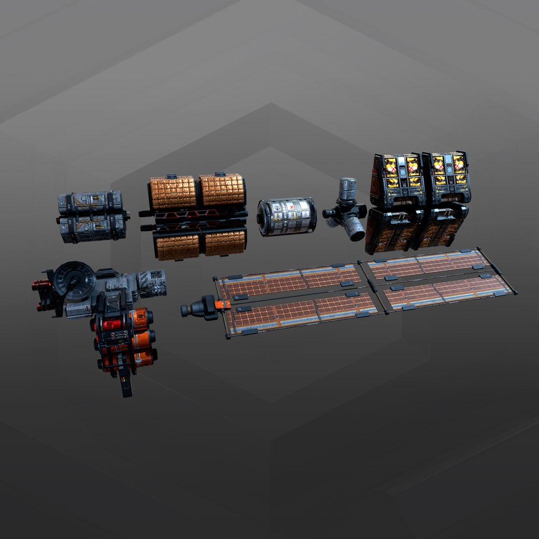 Modules Space Stations 3D Model - TurboSquid 1391429