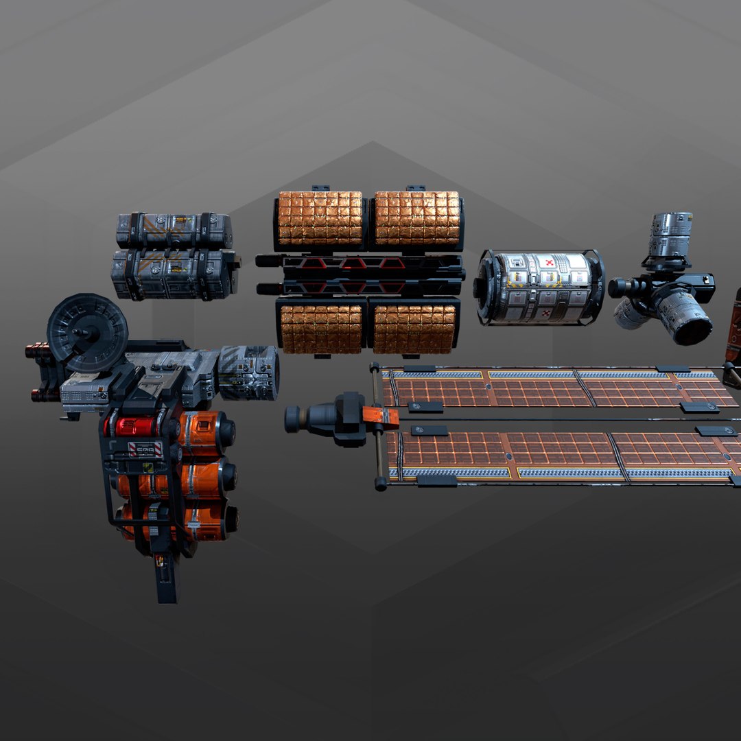 Modules Space Stations 3D Model - TurboSquid 1391429